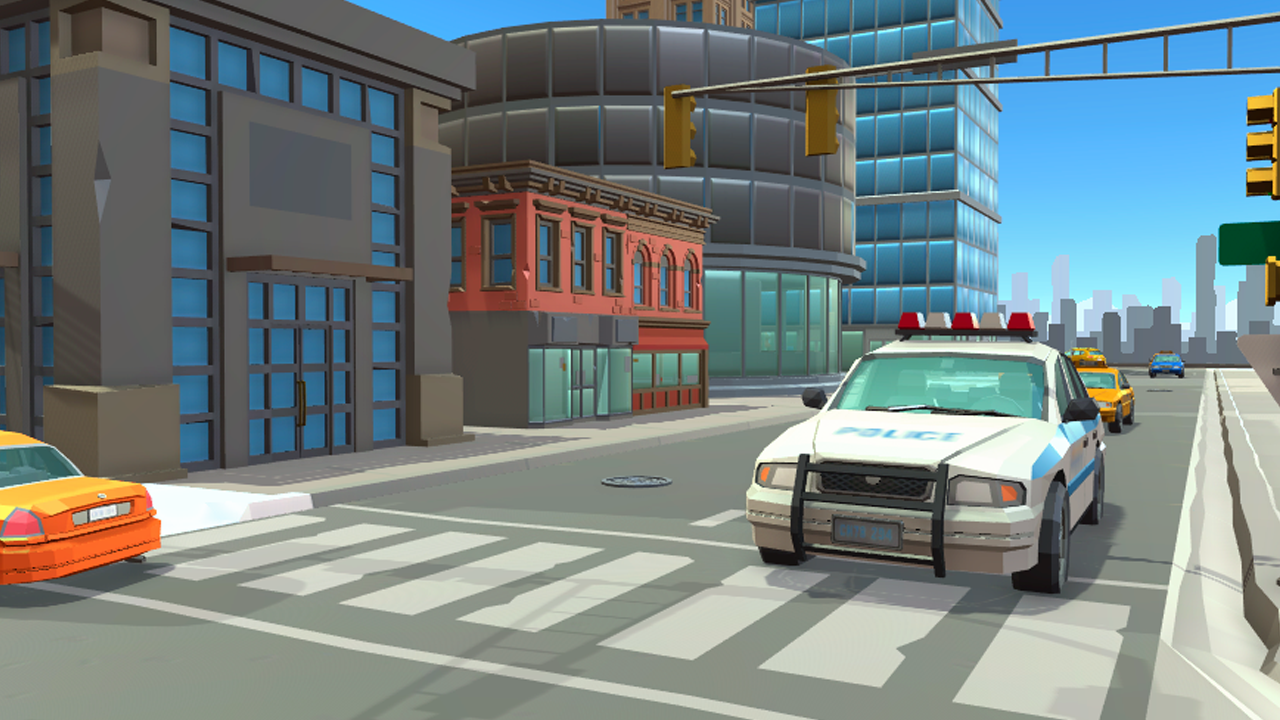 Crime City Blocky Police Car Gangster Chase 3D-Amazonアプリストアのアプリ
