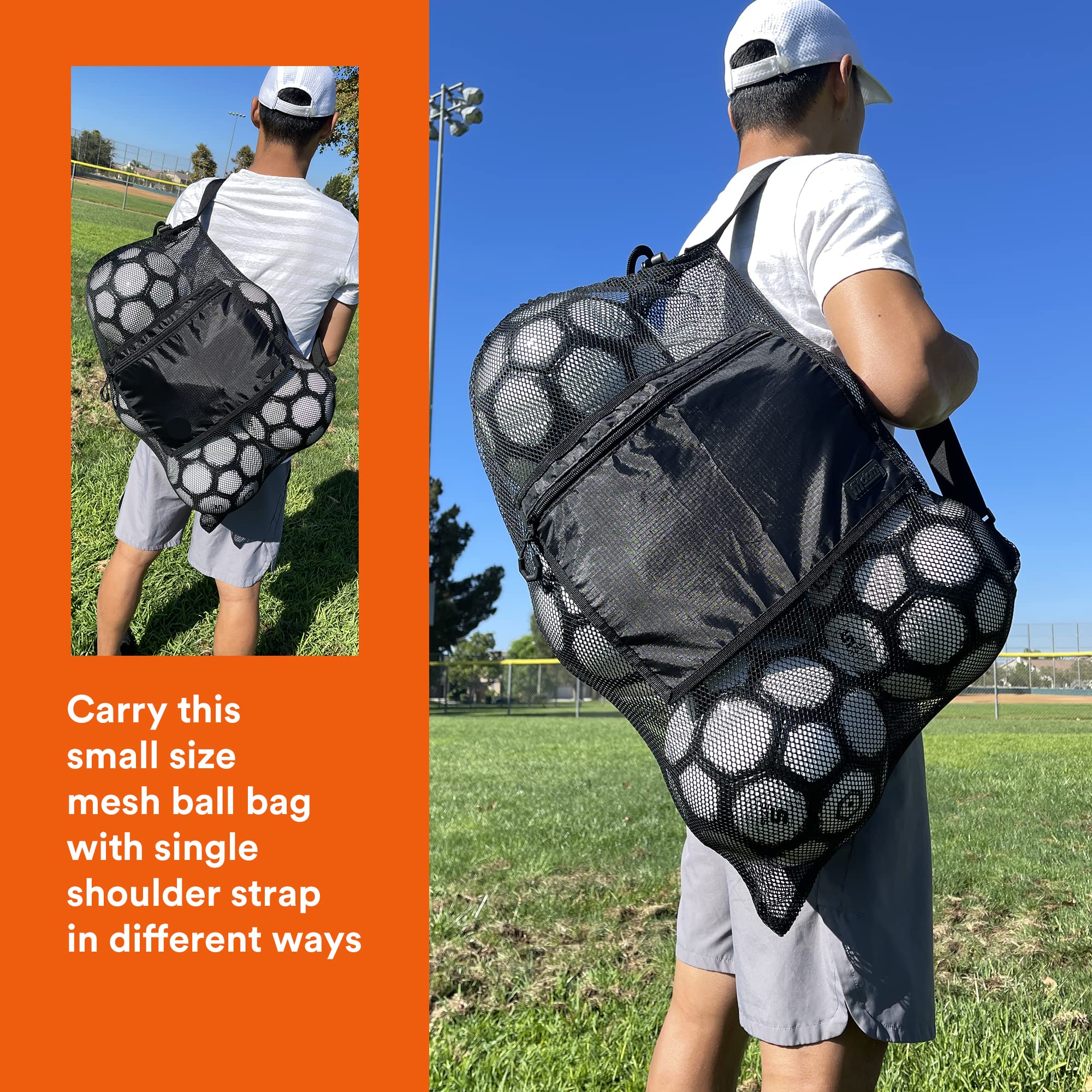 Snapklik.com : Fitdom Extra Large Heavy Duty Mesh Bag. Best For Soccer Ball