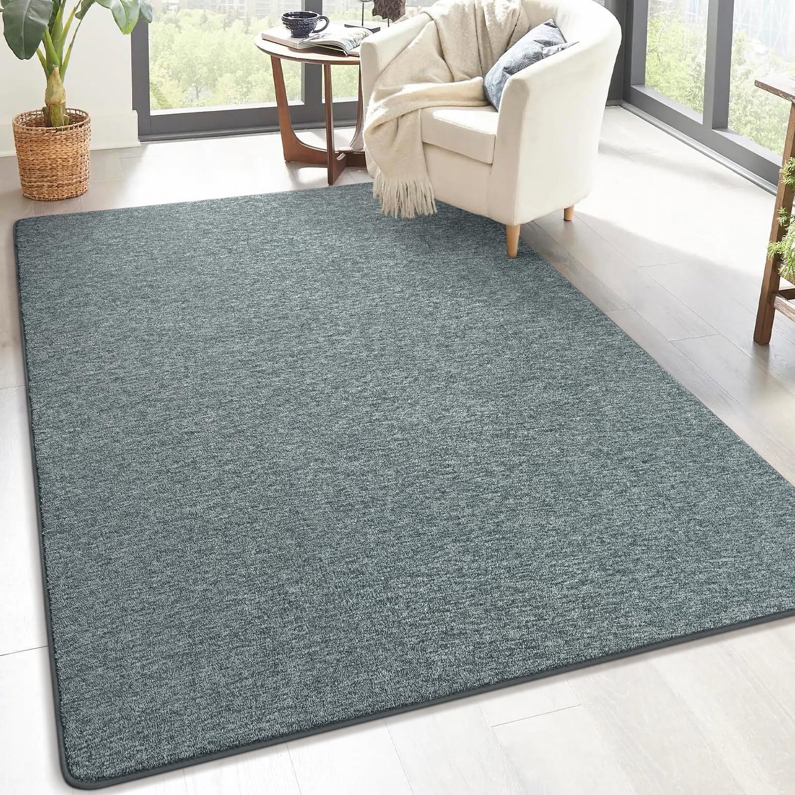 Amazon.com: Softlife Washable Living Room Rug, 6x9 Grey Area Rugs for ...