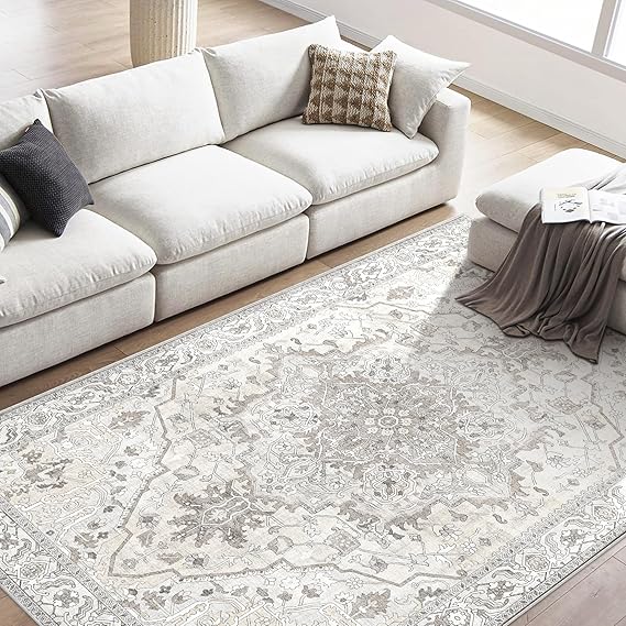 Amazon.com: Boho Area Rug 6x9 Washable Large Vintage Rug for Living ...