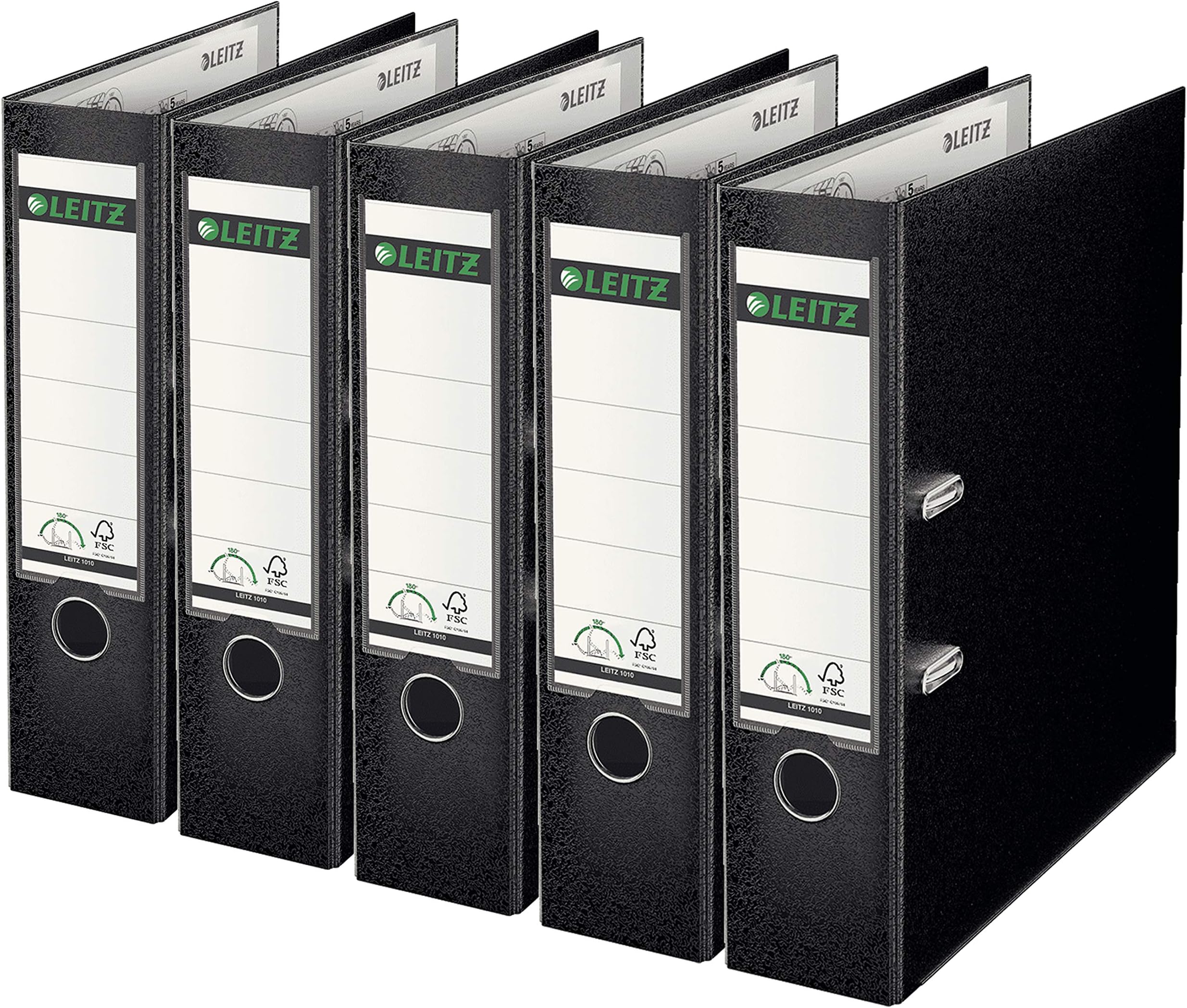 Leitz 1010 Aktenordner, Kunststoff, breit, mit patentierter 180-Grad ...