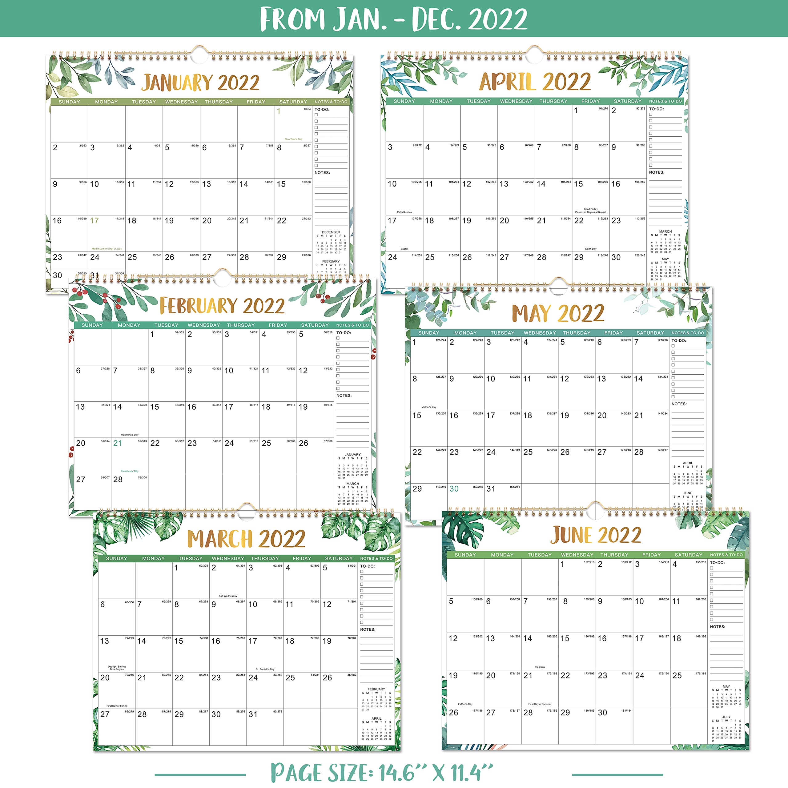 Buy 2022 Calendar - 2022 Wall Calendar, 15" x 11.5", Jan. 2022 to Dec ...