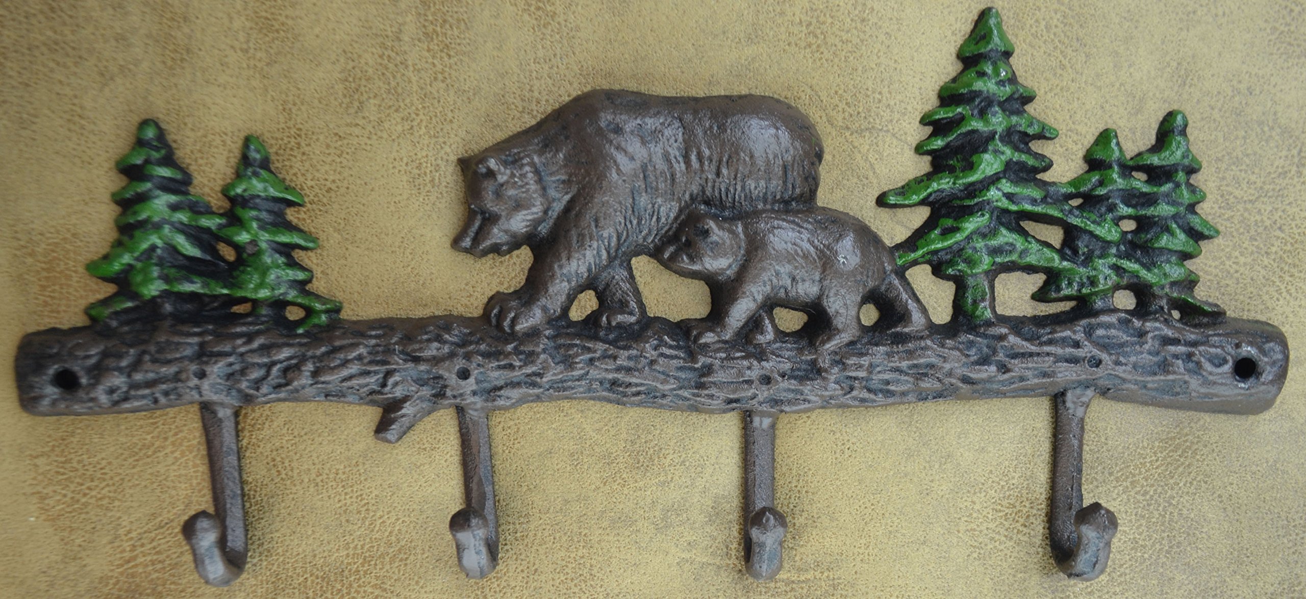 Snapklik.com : Lulu Decor, 100% Cast Iron Bear Key Holder And Coat ...