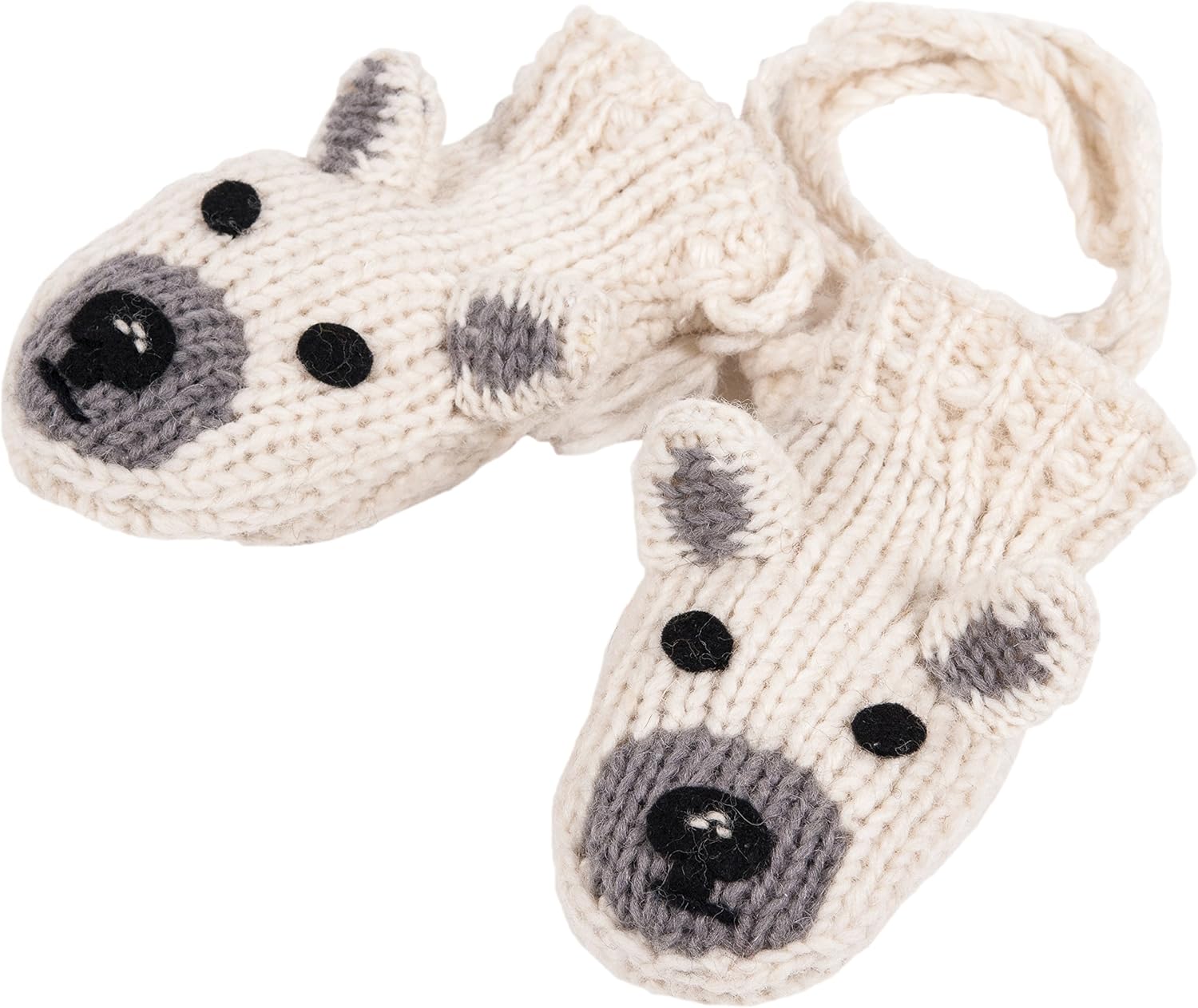Amazon.com : Nirvanna Designs MTPLBEAR Polar Bear Puppet Mittens, White ...
