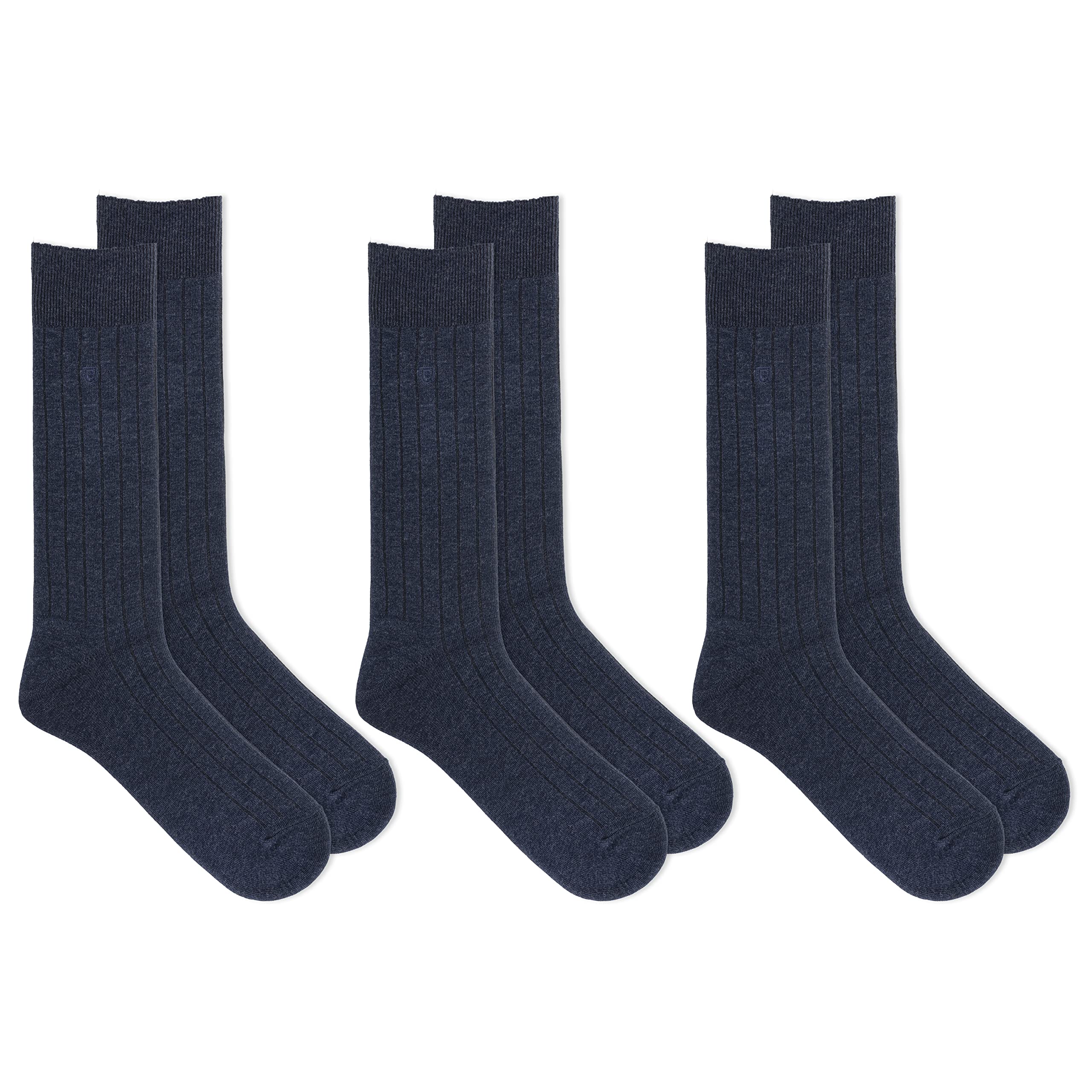 Snapklik.com : Chaps Mens Soft Touch True Rib Dress Crew Socks-3 Pair ...