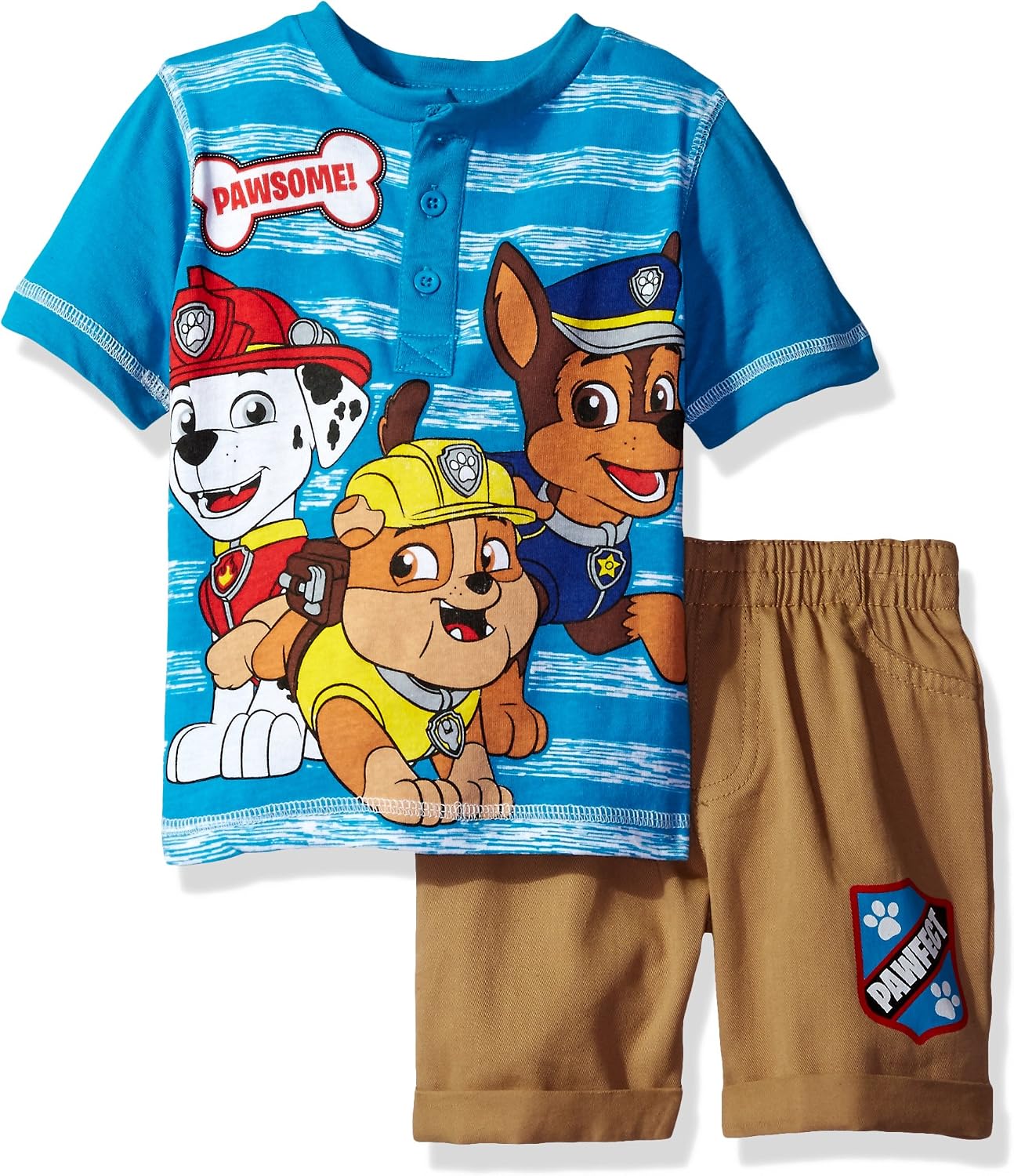 Nickelodeon Conjunto de 2 peças da Patrulha Canina Henley e Sarja para ...