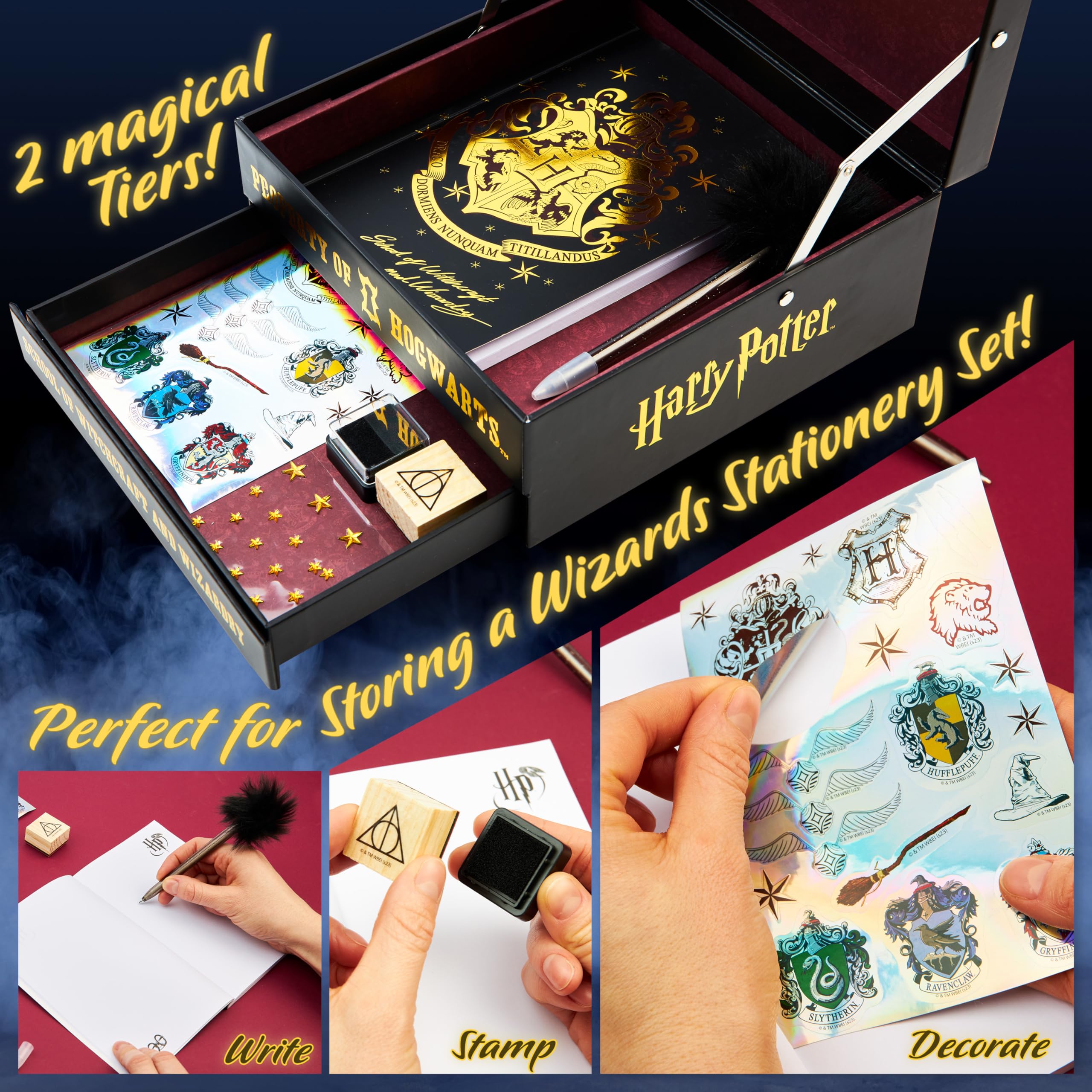 Harry Potter Stationery Set for Kids, Craft Set Writing Drawing – Gifts ...