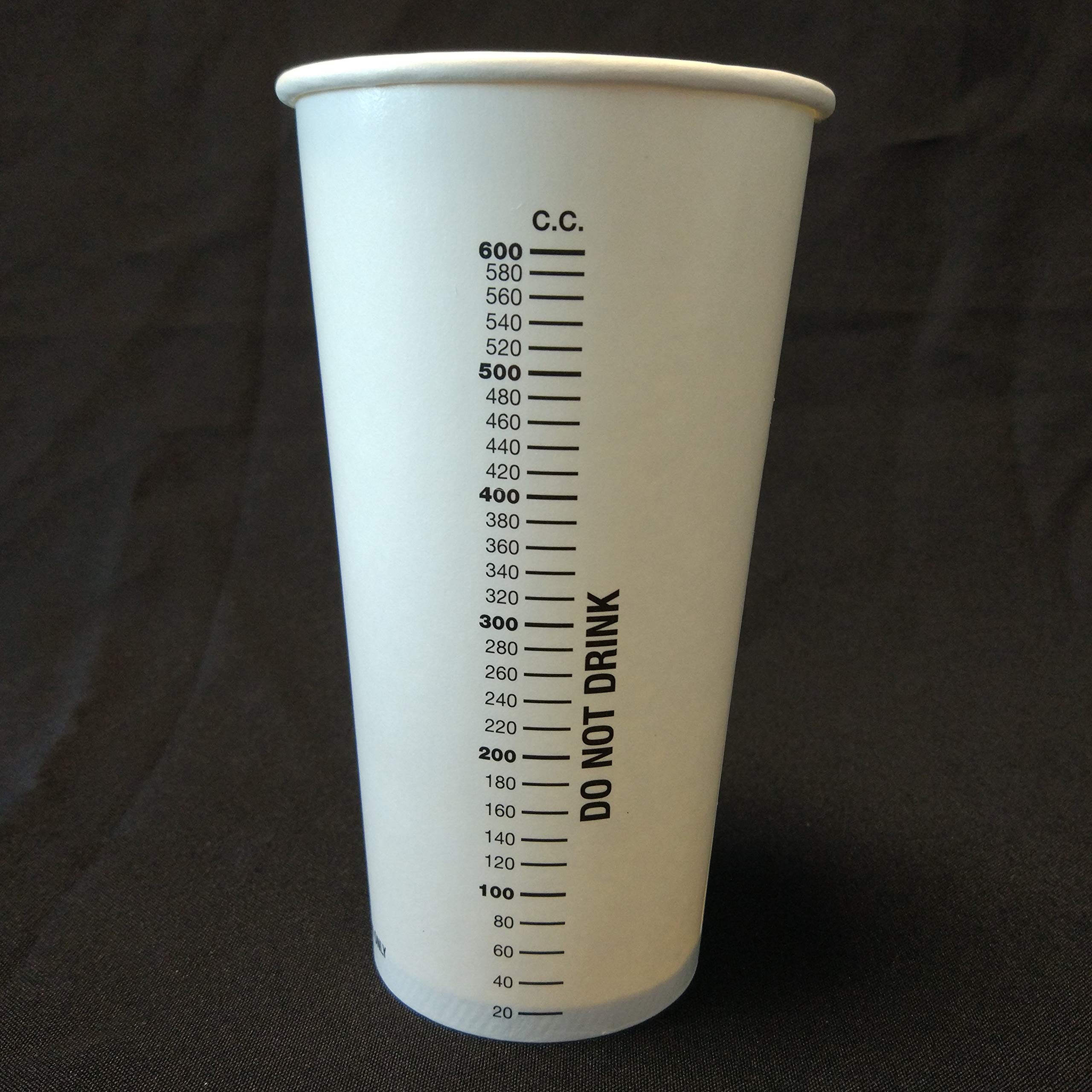 White Paper Paint Measuring Measurement Mixing Container Cup - 600cc ...