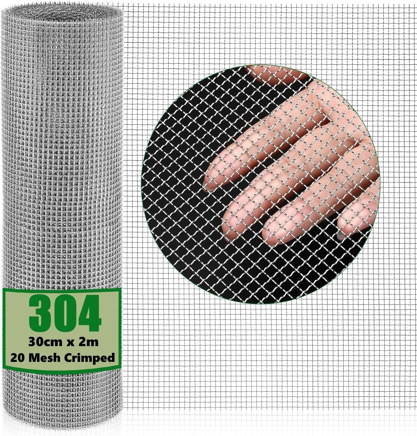 HEKOBAG 304 Stainless Steel Mesh Roll, Large Size (2Mx30cm) Rodent ...