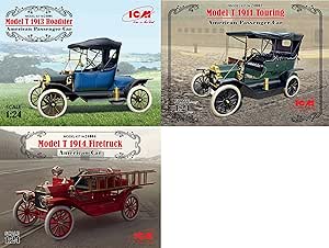 Amazon.com: EXCLUSIVE LOT OF 3 PLASTIC MODEL BUILDING KITS AMERICAN CAR ...