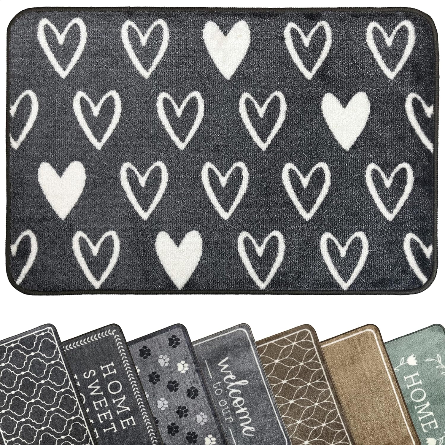 Mighty Mats Supersoft Washable Door Mat Indoor - Highly Absorbent Dirt ...