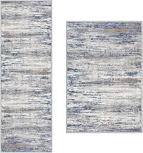 Amazon.com: KOZYFLY 2PCS Modern Abstract Runner Rug 2x6 and 3x5 Area ...