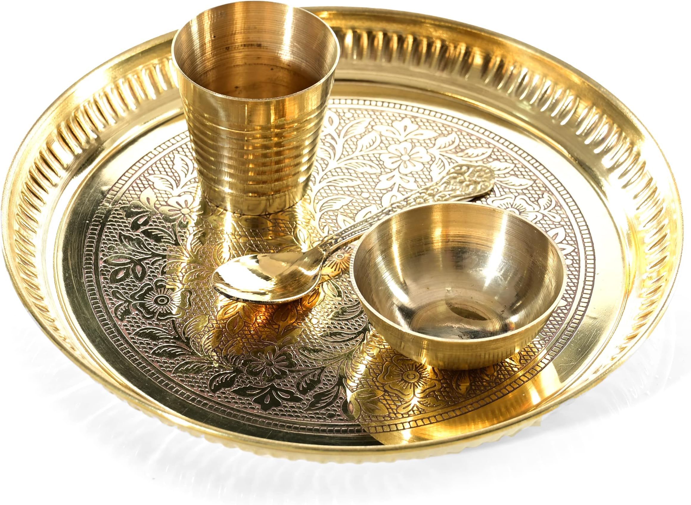 Amazon.com: Sahishnu Online And Marketing Indian Dinnerware, Stainless ...