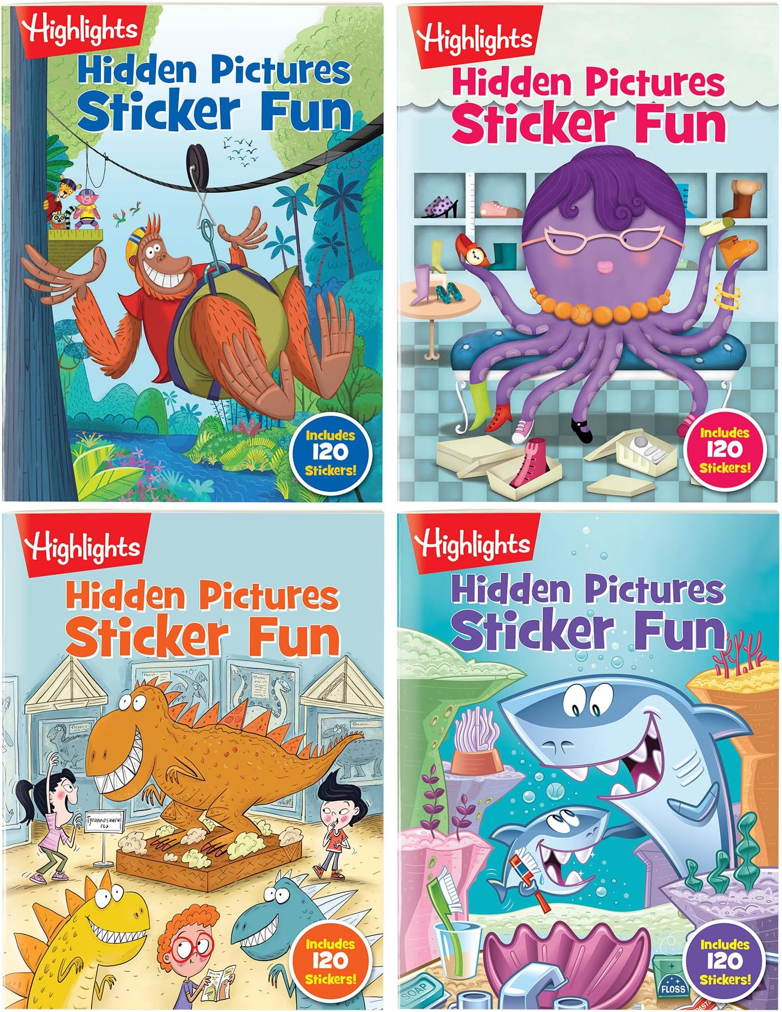 Amazon.com: Melissa & Doug Seek & Find Sticker Pad 3-Pack, Around Town ...