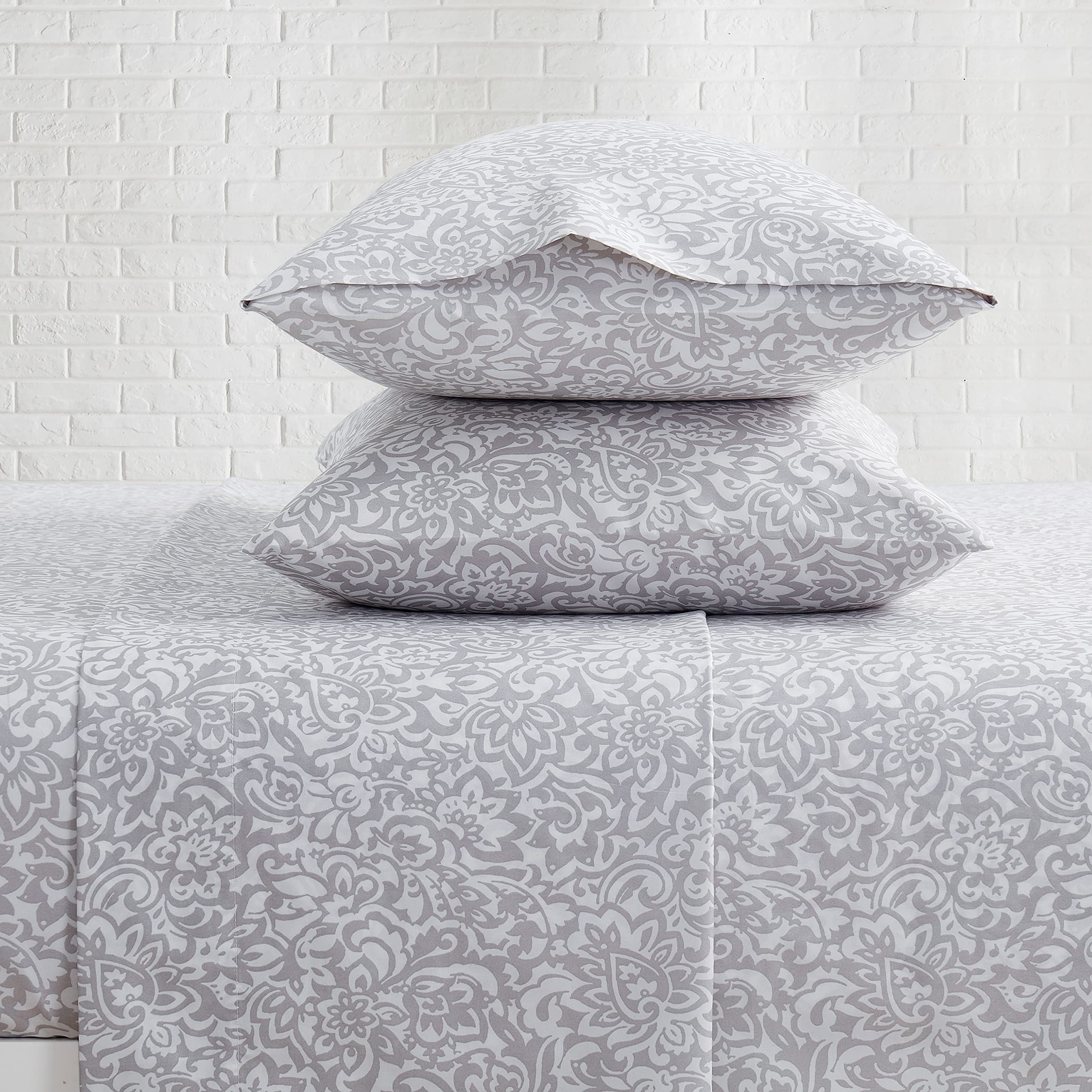 Indigo Ink - Twin Sheets, Soft & Wrinkle Resistant 3-Piece Bedding Set ...