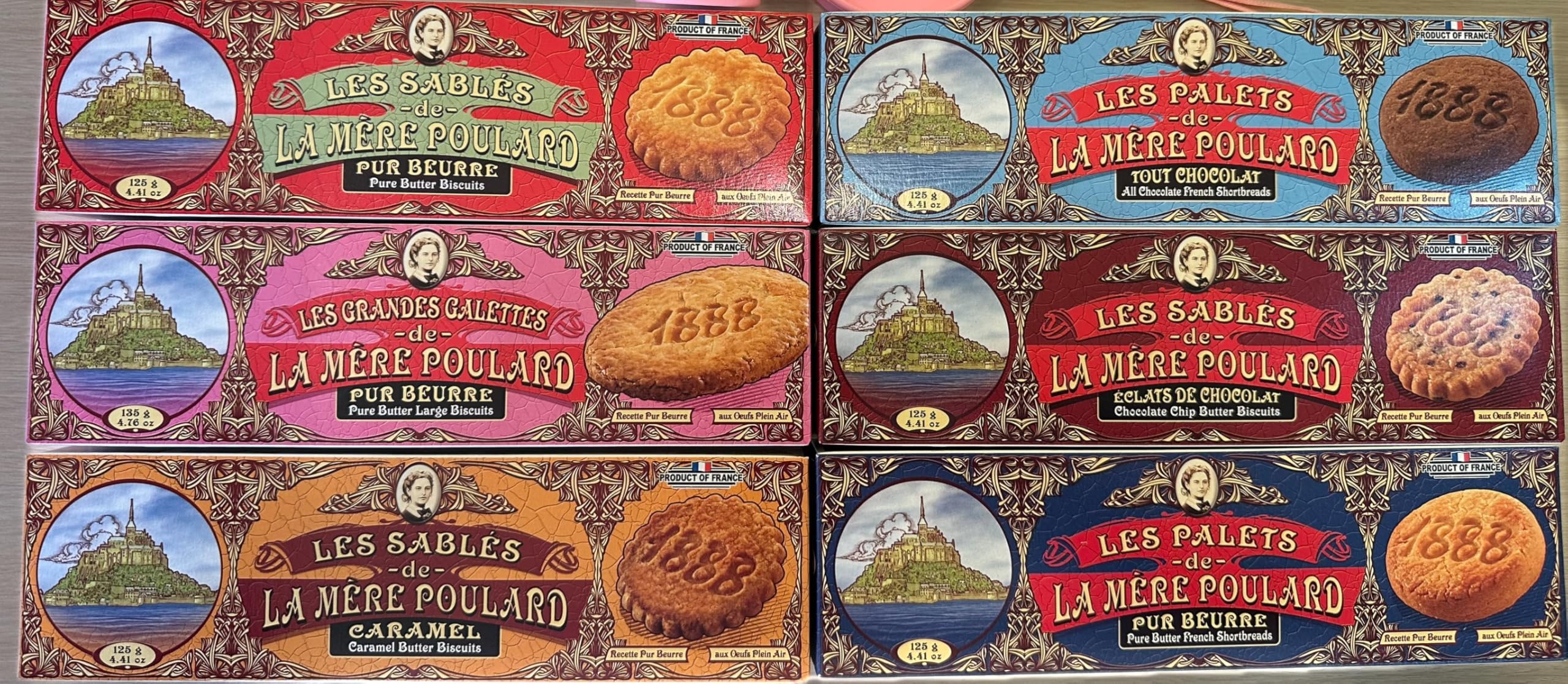 Amazon.com: La Mere Poulard French Butter Cookies, Pure Butter Biscuits ...