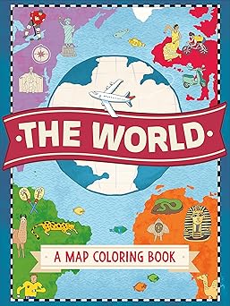 The World: A Map Coloring Book: Hughes, Natalie: 9781250114389: Amazon ...