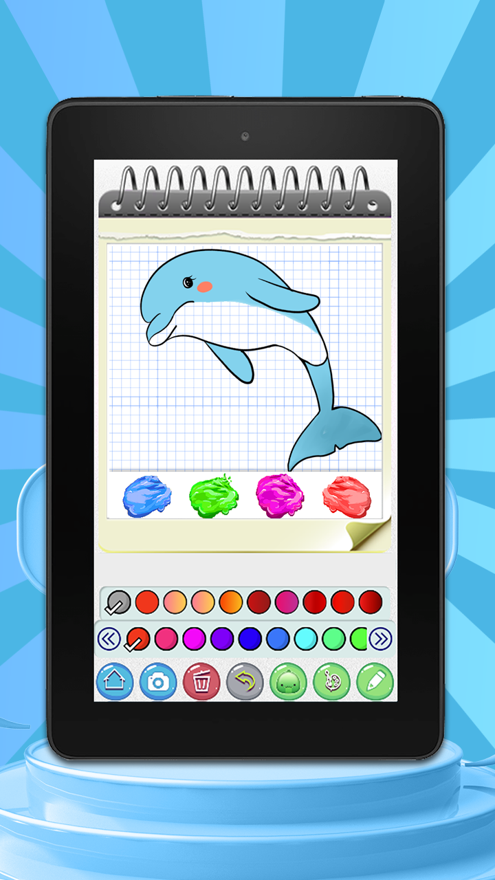 Dolphin Coloring Pages : Cute Coloring Pages an Easy Coloring Pages for kids, Children ...