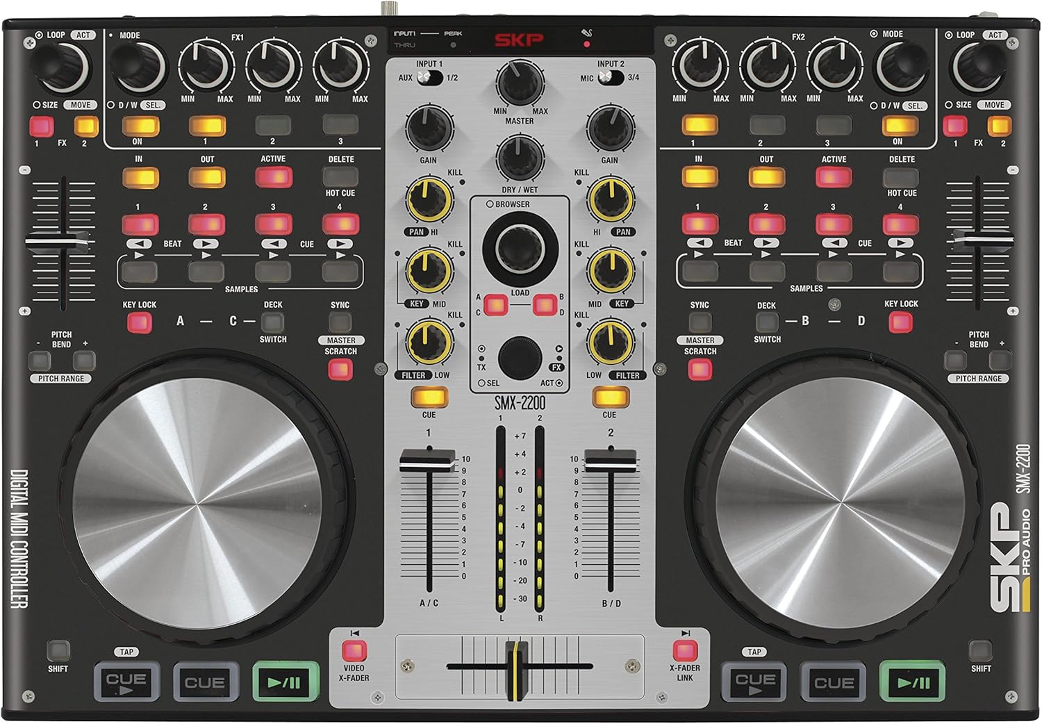 SKP PRO AUDIO SMX-2200 Digital Midi Controler All In One : Amazon.ca ...