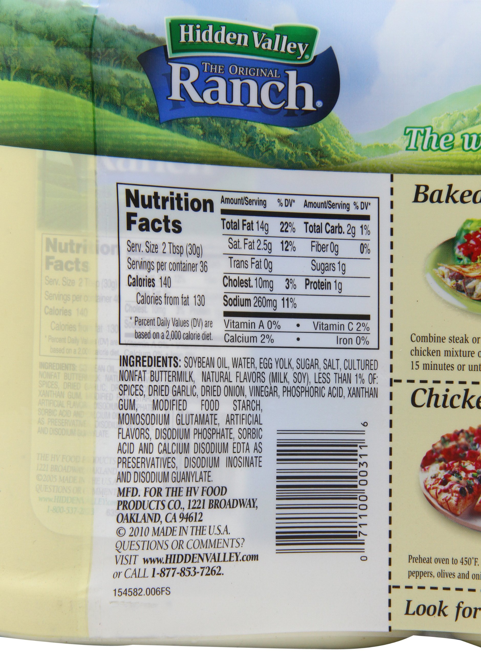 Hidden Valley Ranch Barcode