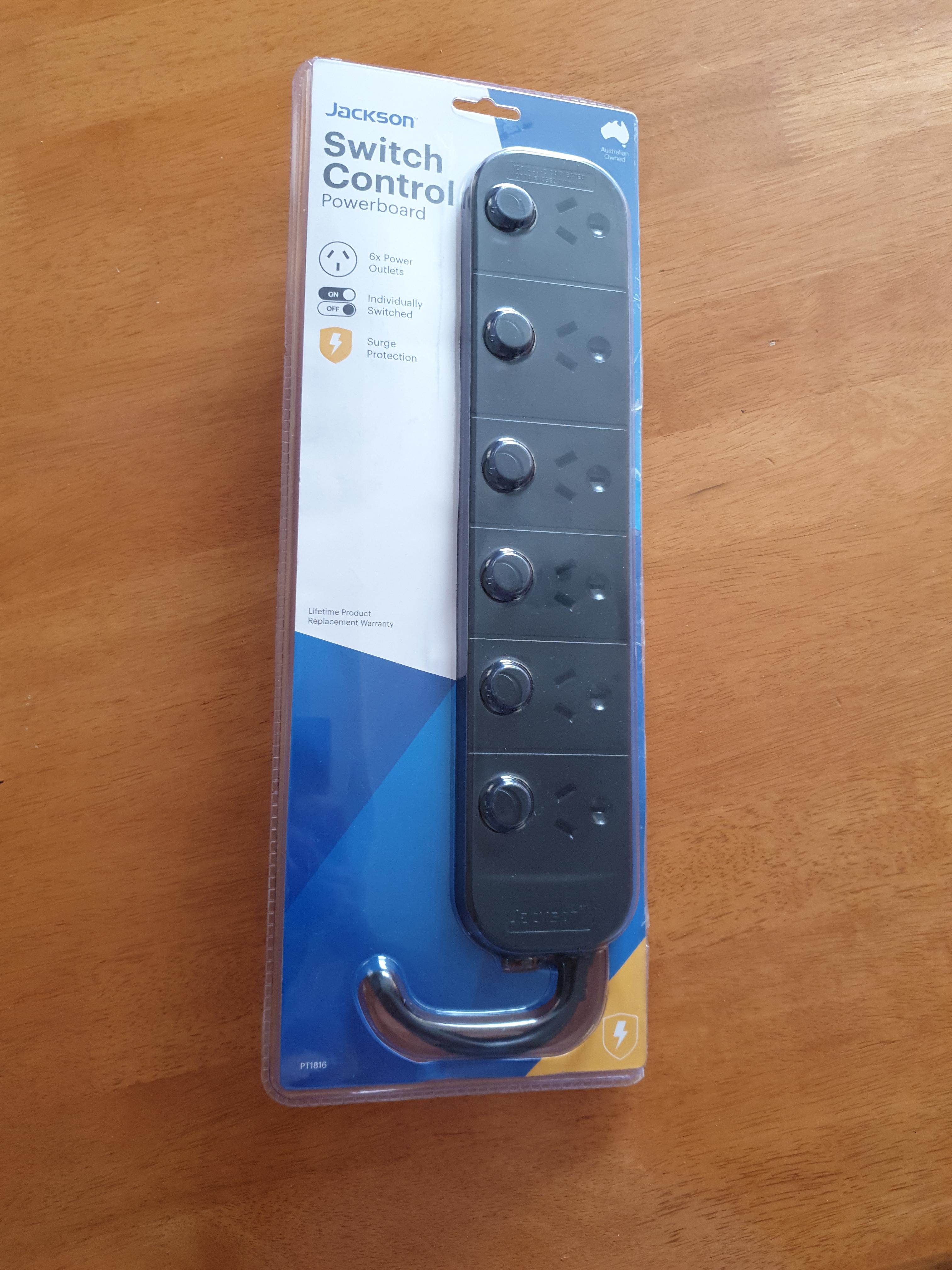 Jackson Switch Control Powerboard - 6 x Power Outlets : Amazon.com.au ...