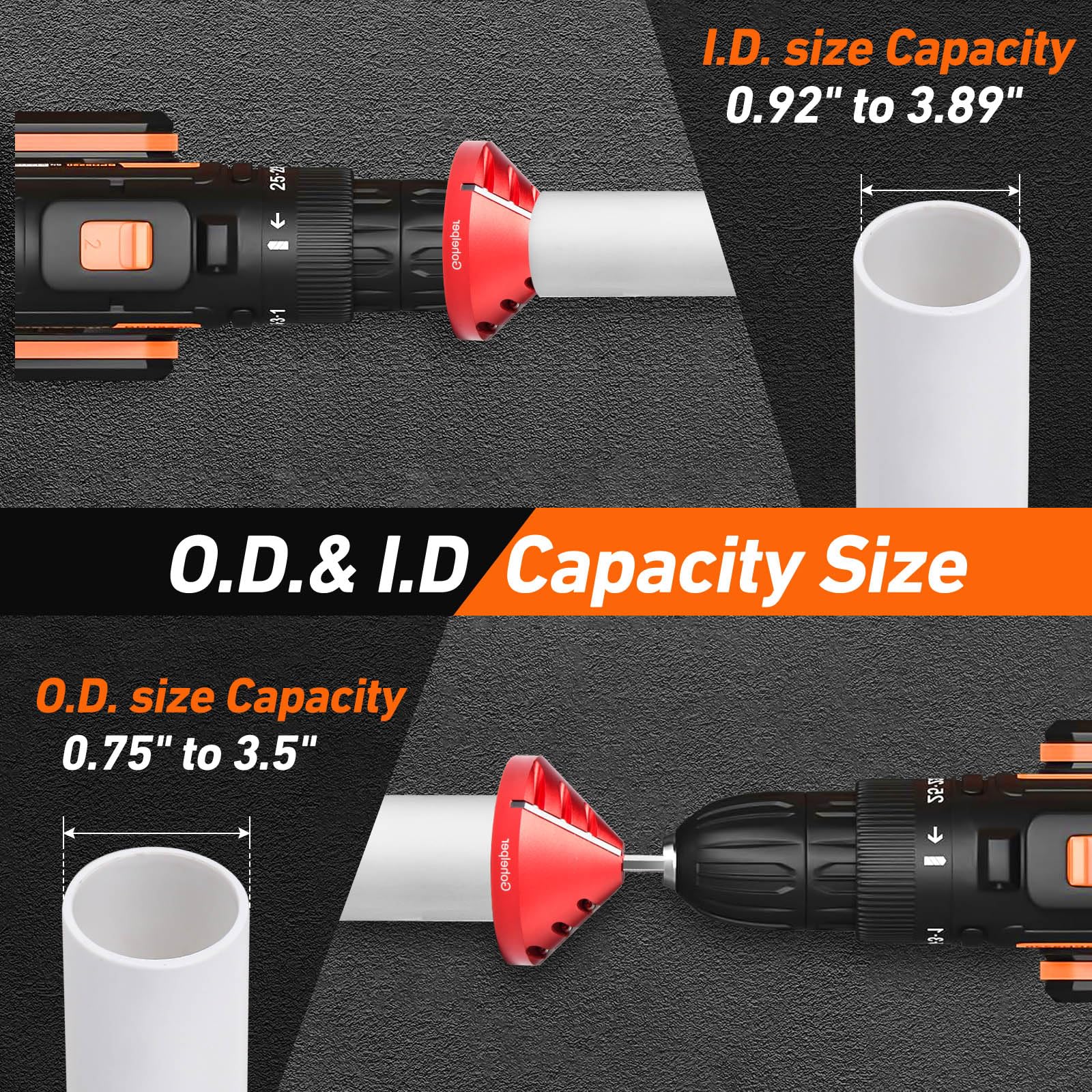 Snapklik.com : 2 In 1 Inner-Outer PVC Deburring Tool, PVC Chamfer Tool ...