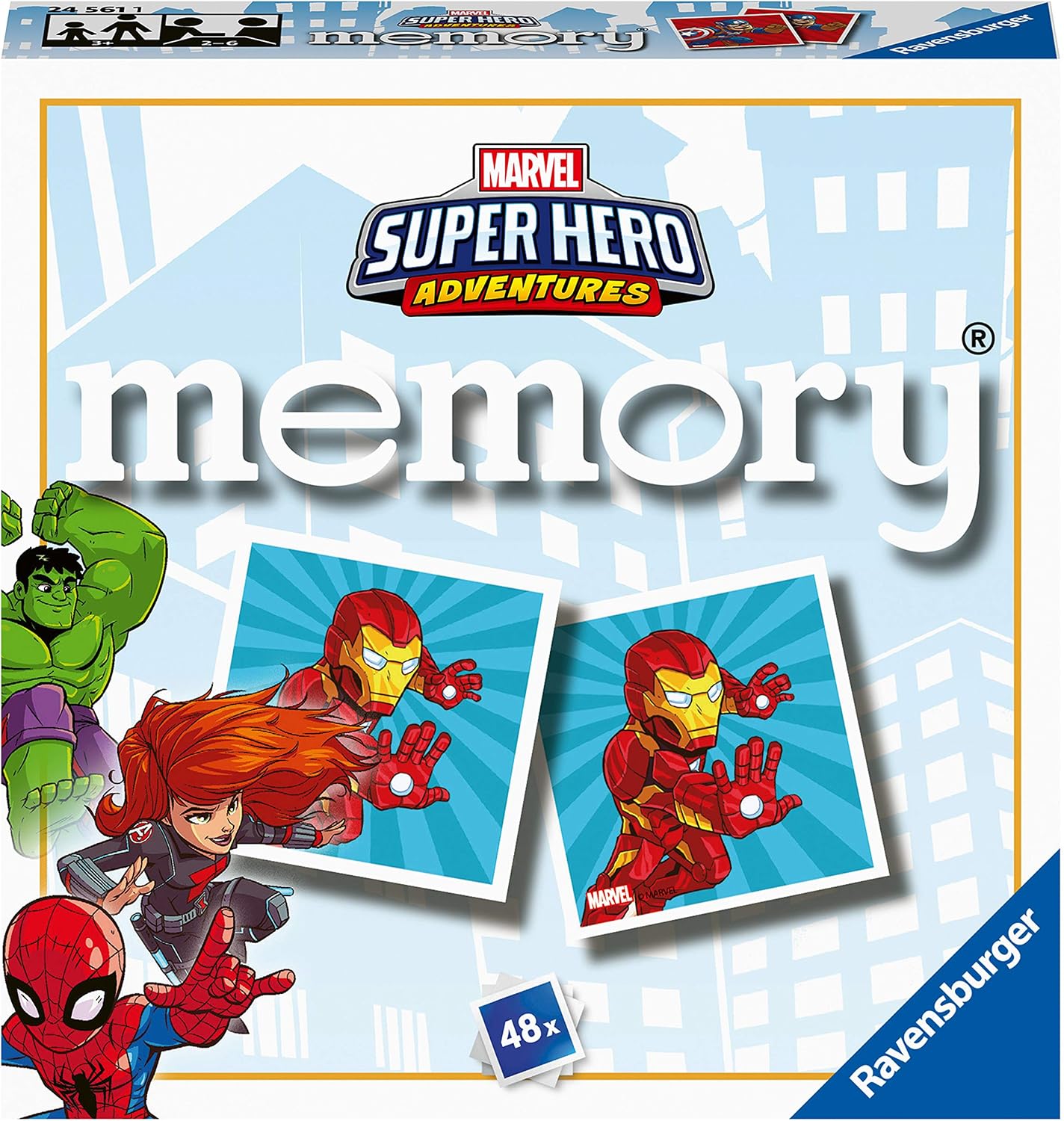 Ravensburger Marvel Avengers Super Hero Adventures Mini Memory Game ...