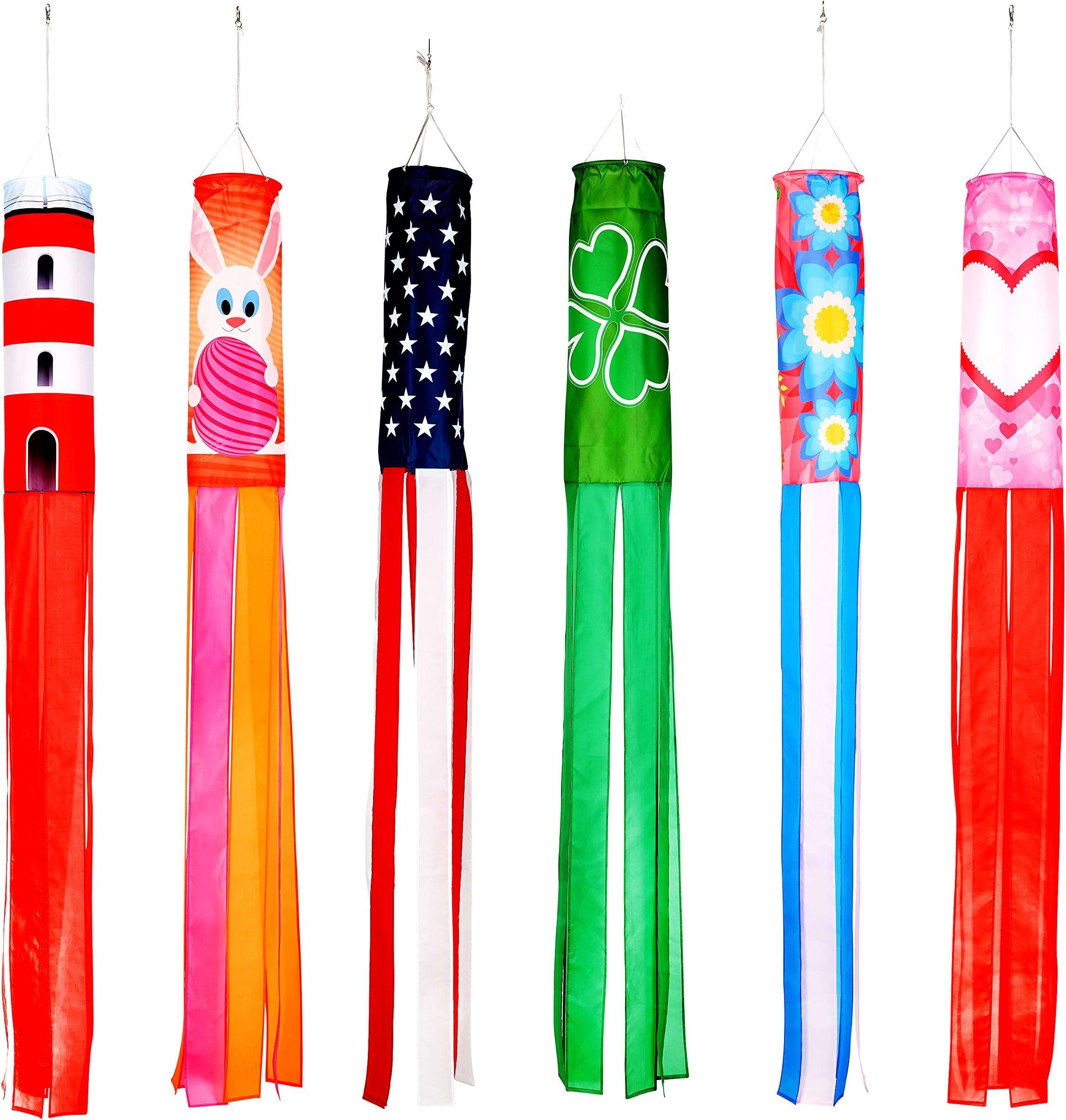 Amazon.com : THQZLH Spring Windsock - Unique Design Wind Sock - 2pcs ...
