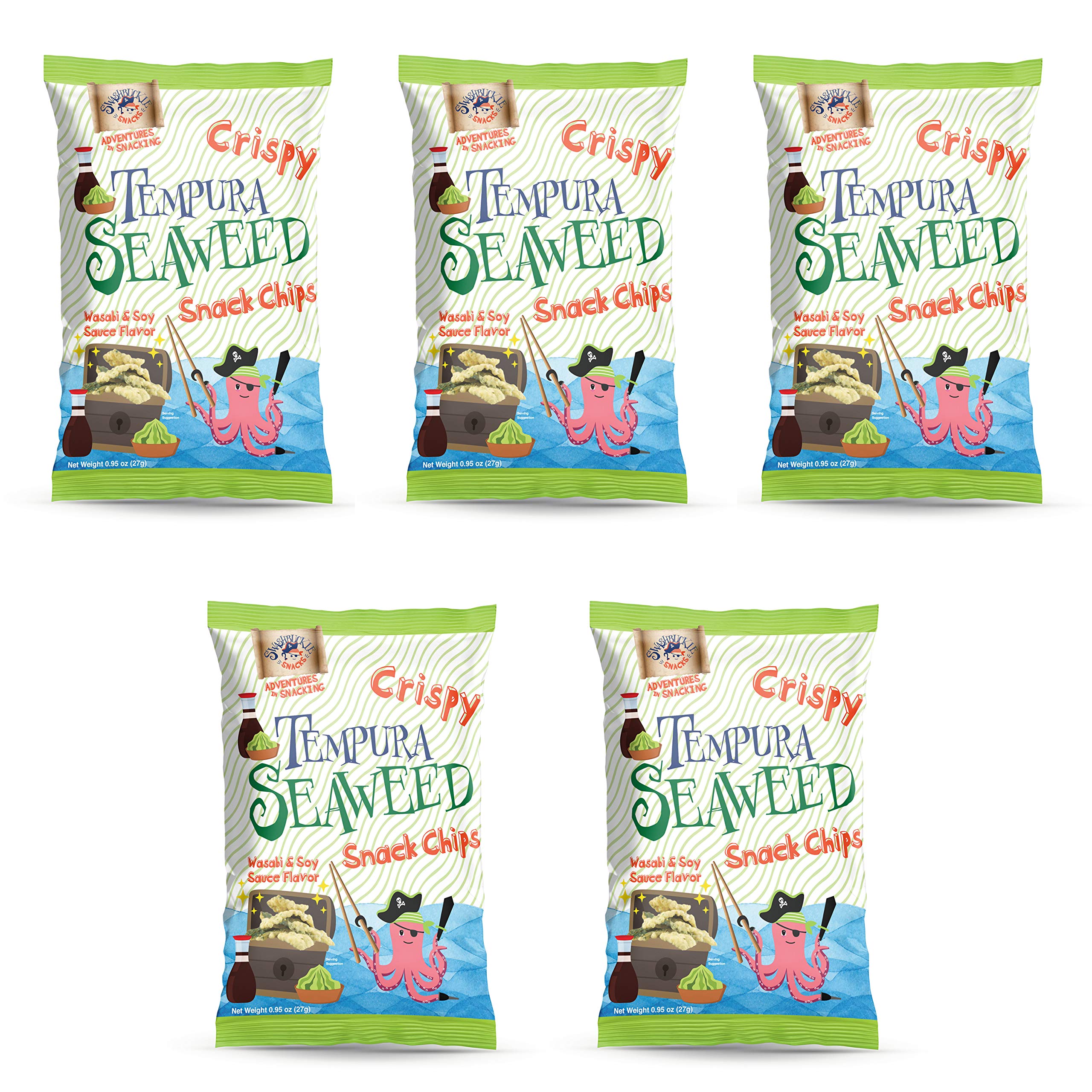Buy Swashbuckle Snacks Cri Tempura Seaweed Snack Chips Wasabi and Soy ...