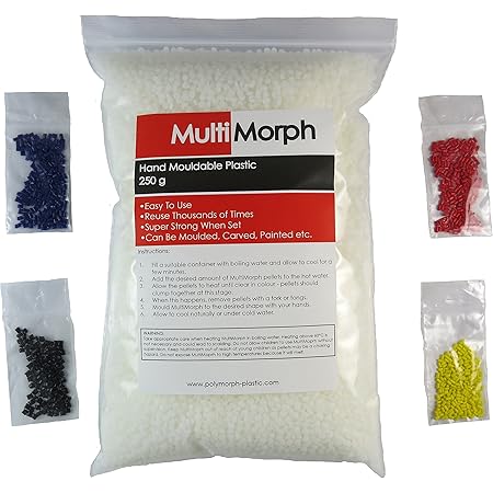 MultiMorph Polymorph Mouldable Plastic Pellets 500g with 4 Free ...