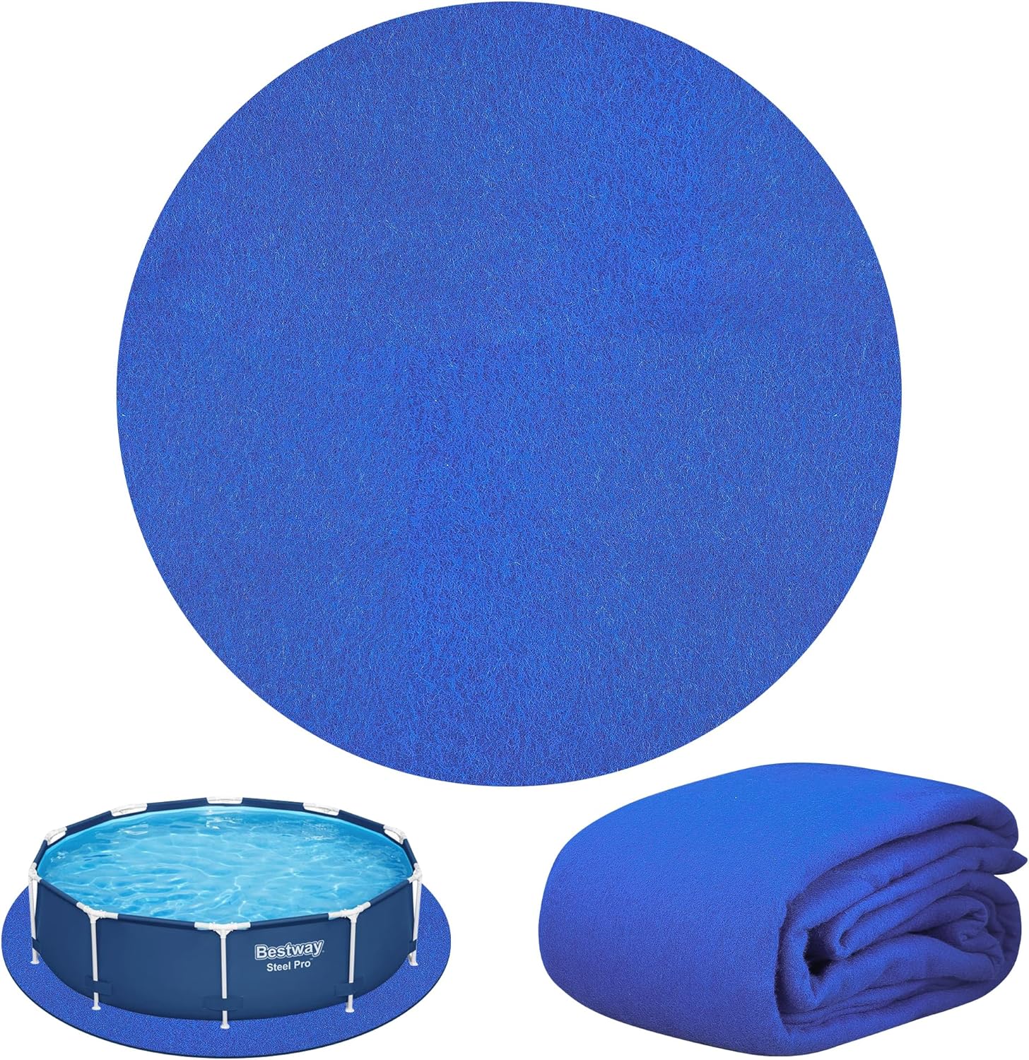 Amazon.com : Fairooth 12 FT Round Pool Liner Pad for Above Ground Pool ...