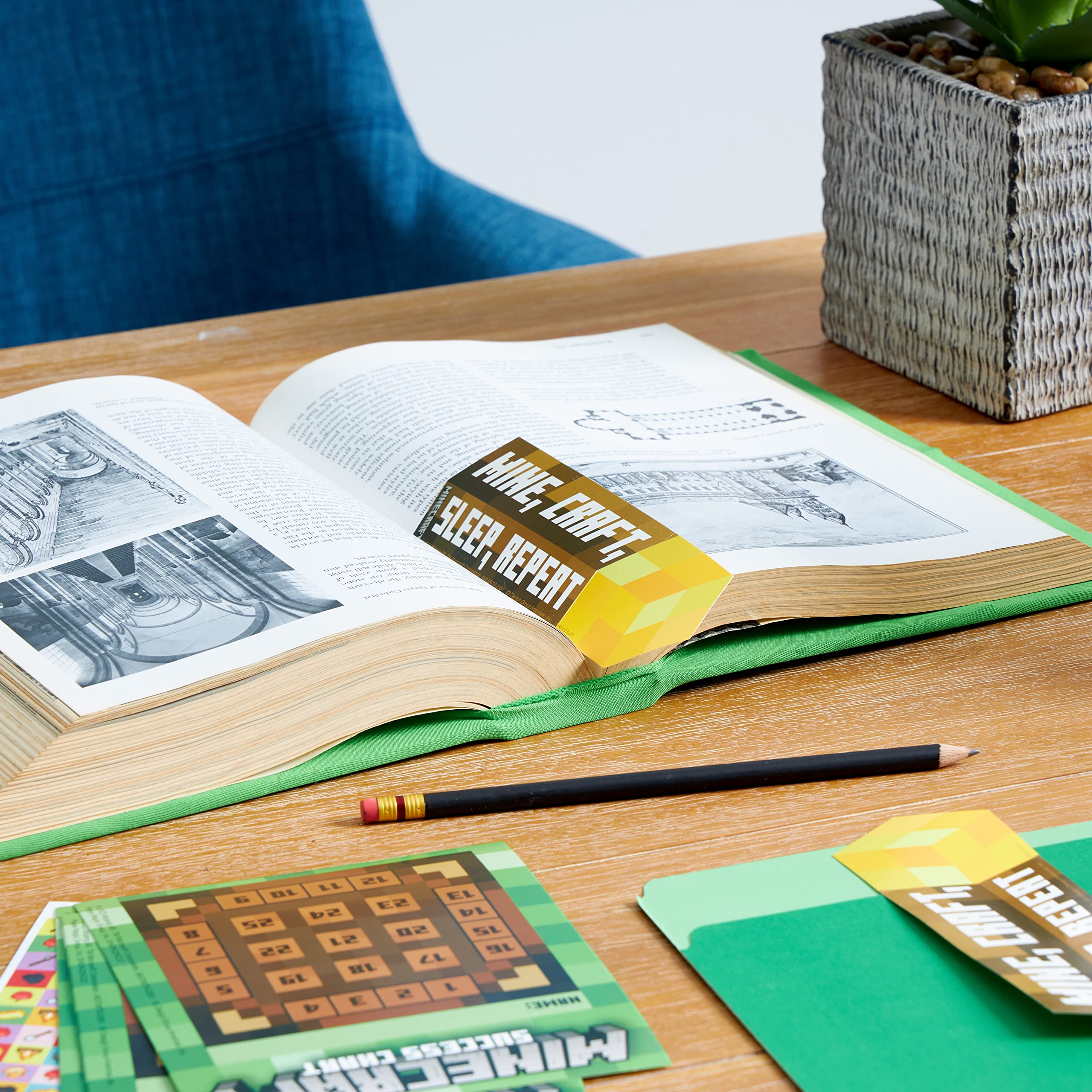 Snapklik.com : Eureka Minecraft Mini Student Sticker Reward Charts For ...