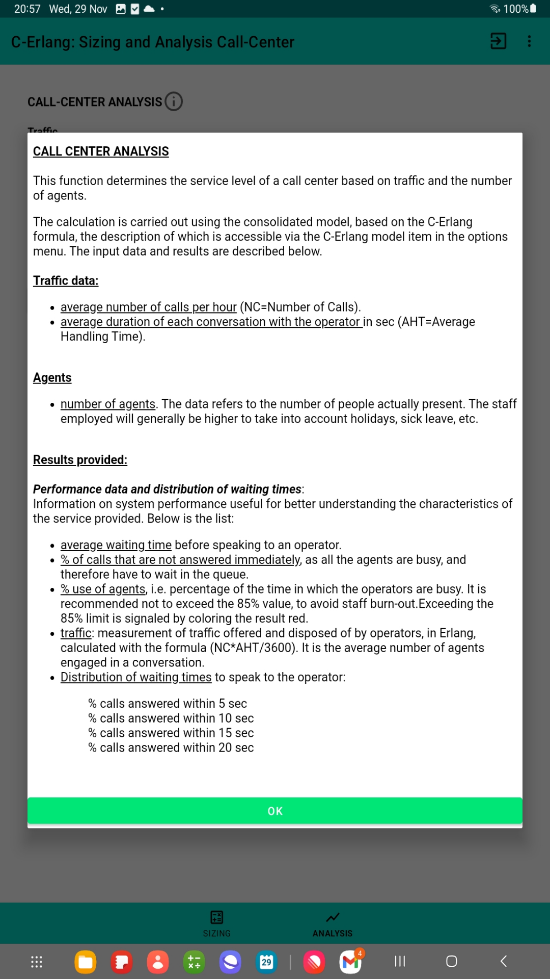 C-Erlang: Call-Center sizing and analysis - App on Amazon Appstore