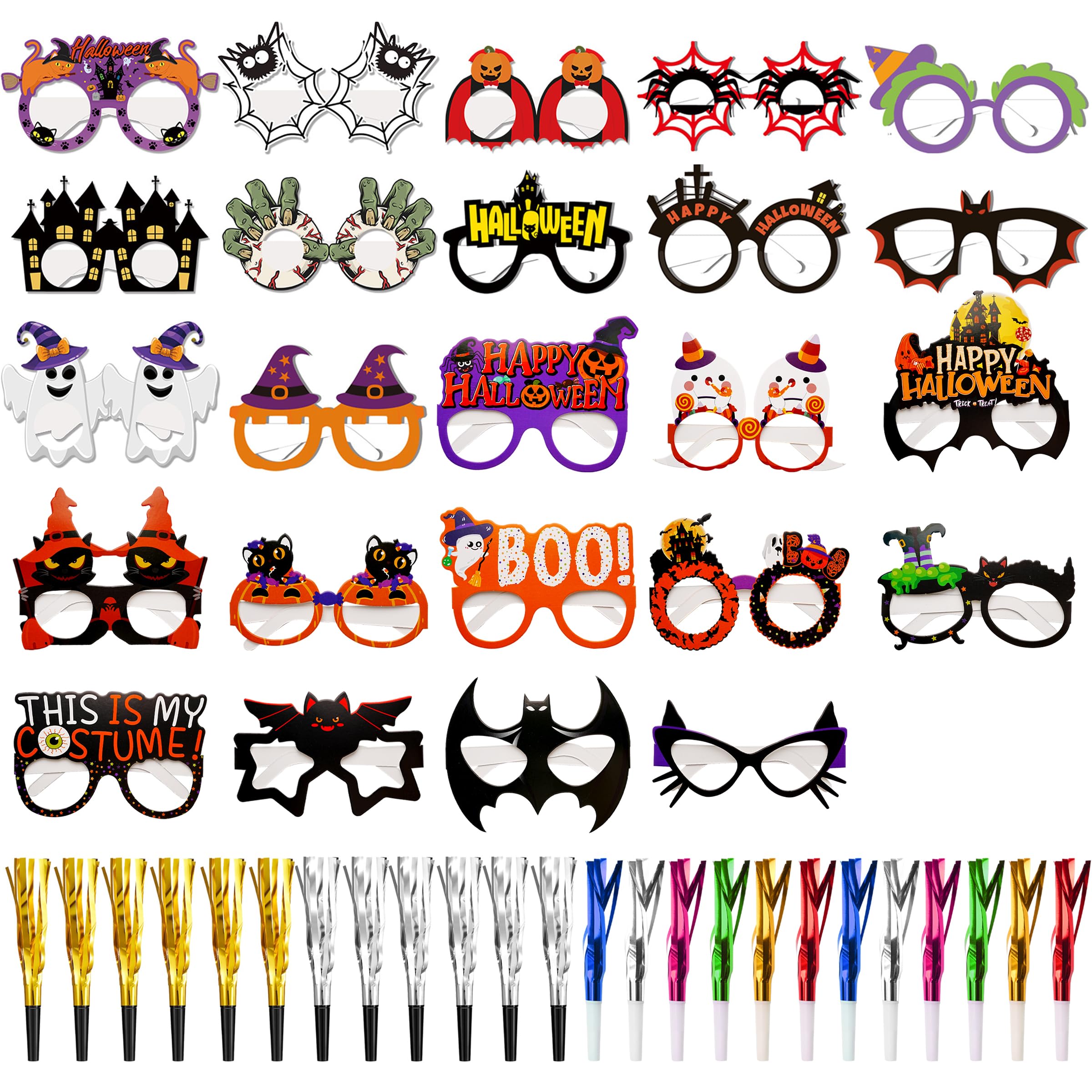 Amazon.com: 48 Pcs Halloween Party Supply Halloween Gifts Halloween ...