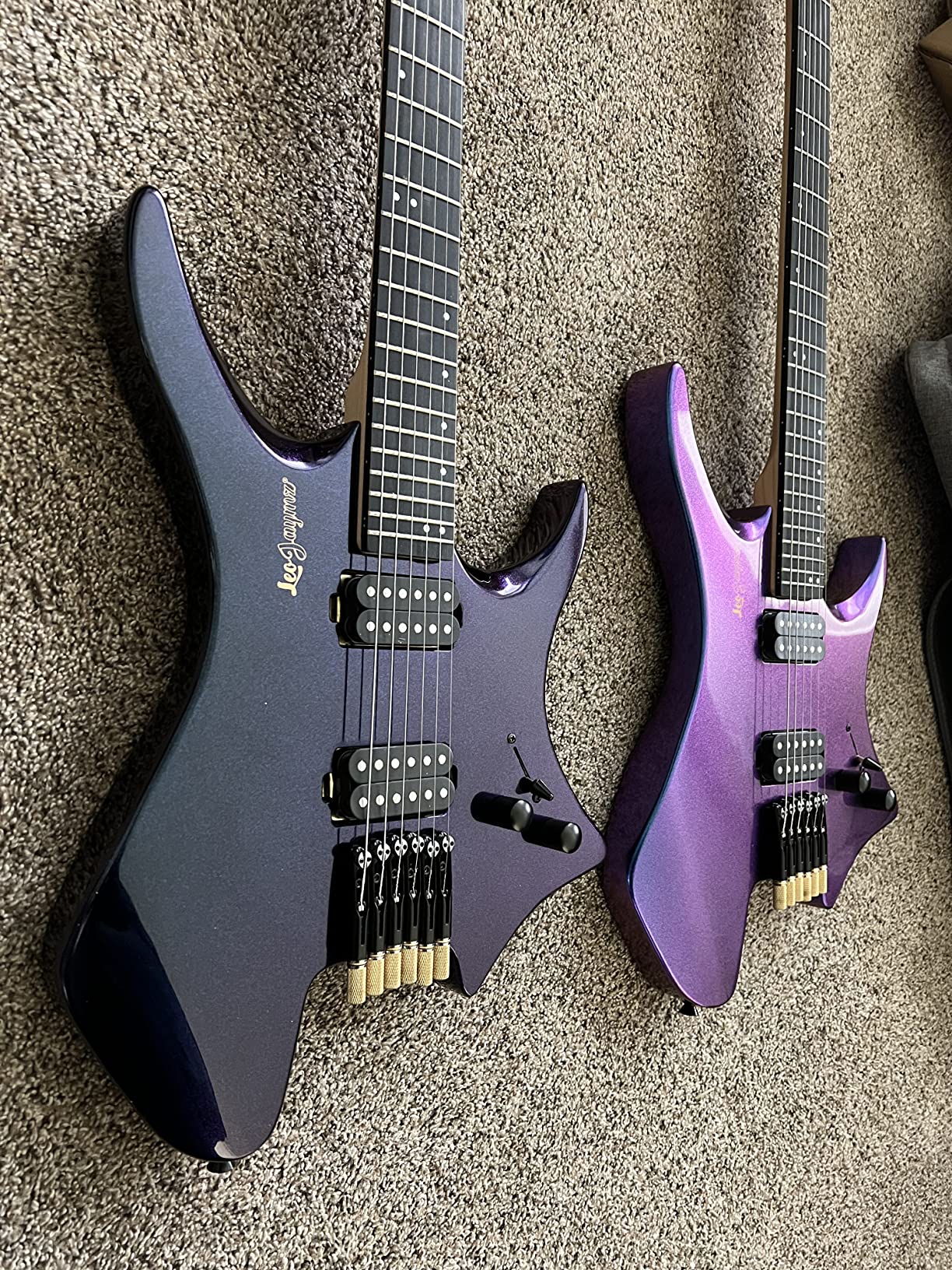 Amazon.com: Leo Jaymz 6 Strings Headless Electric Guitar - Full Scale ...