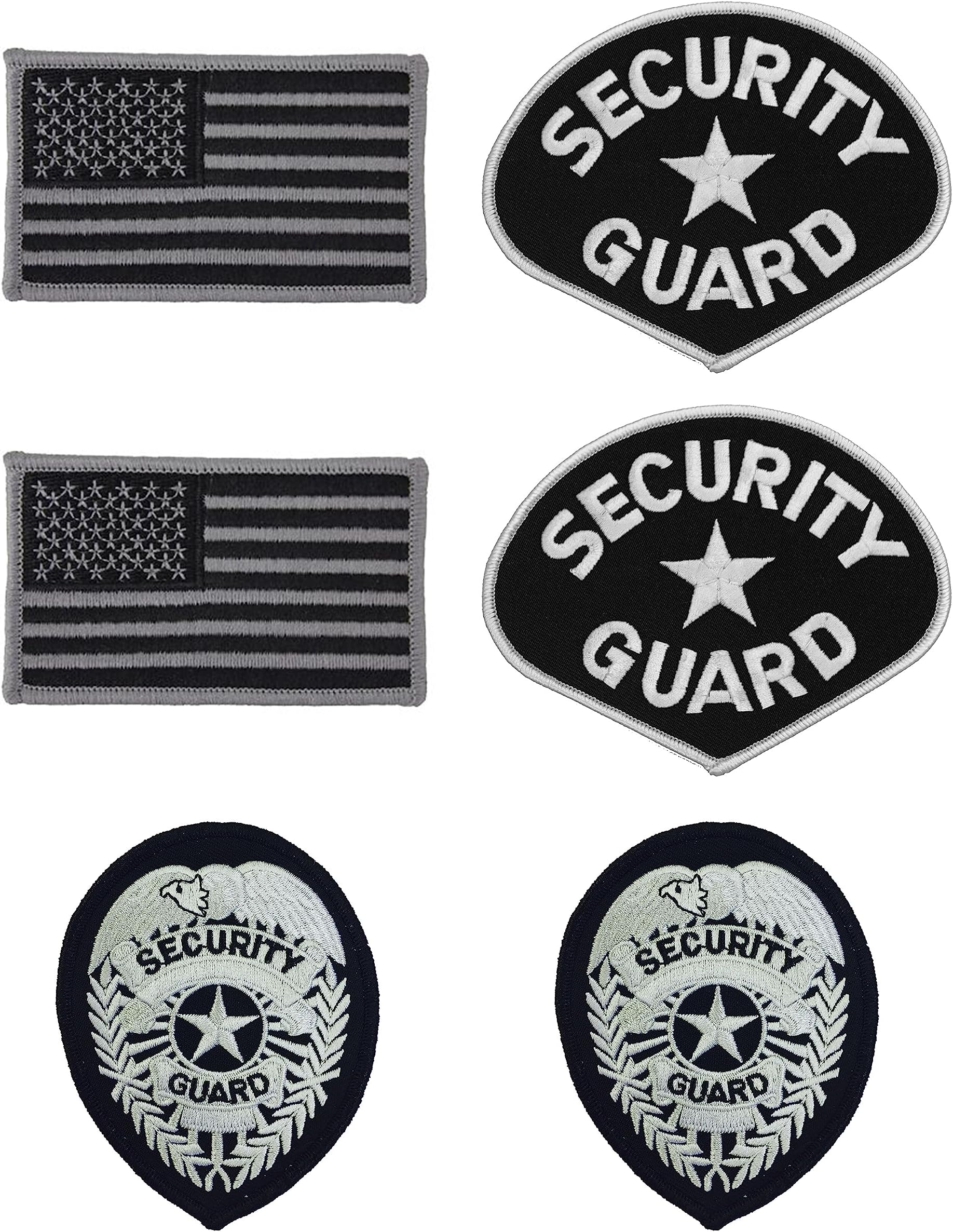 Amazon.com: RYNO GEAR Embroidered Patch Emblems Set - (Security Guard ...