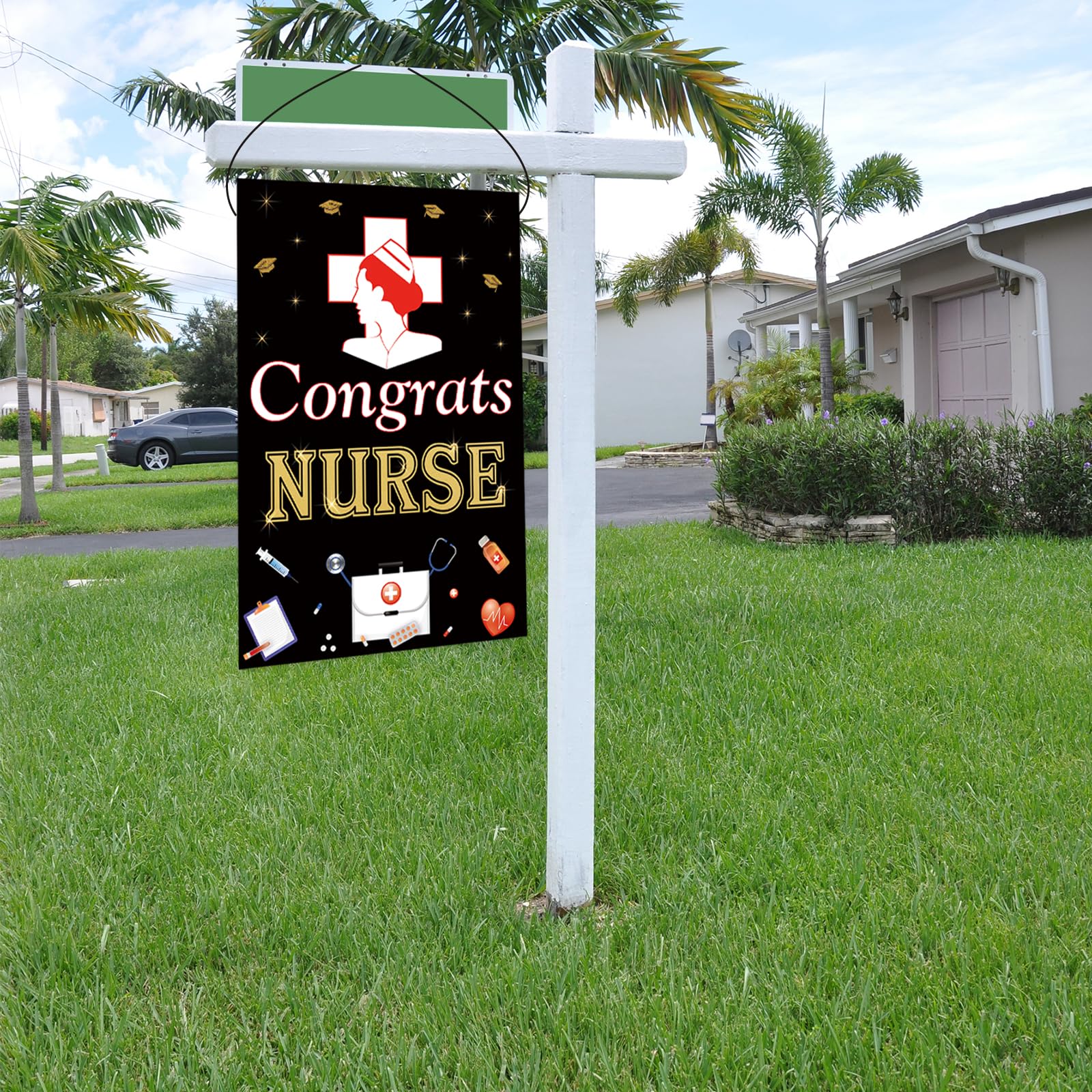 Snapklik.com : Congrats Nurse Garden Flag, Nurse Graduation Flag ...