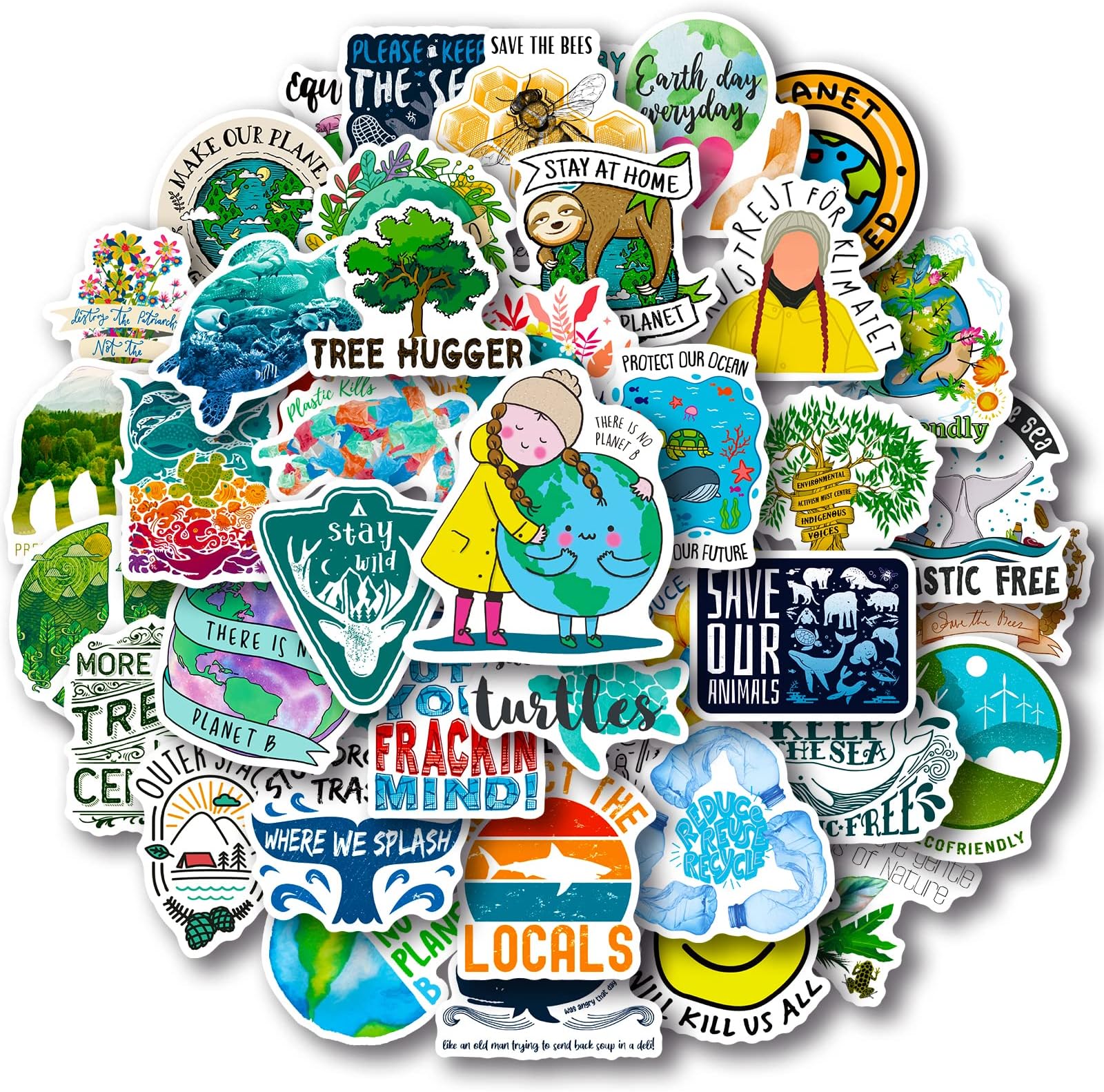 Amazon.com: Forest Stickers, 50Pcs Adventure Aesthetic Hapiuen ...