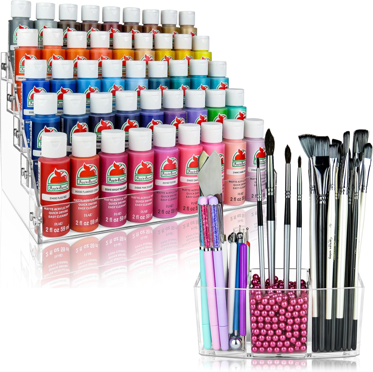Amazon.com: JKB Concepts Paint Organizer & Brush Holder Set. 6 Support ...