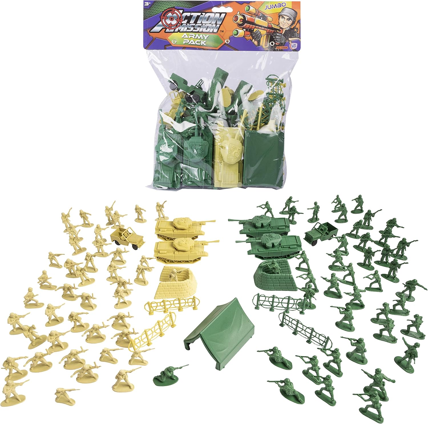 Combat Force Jumbo Army Play Set Pack - Figurines : Amazon.es: Juguetes ...