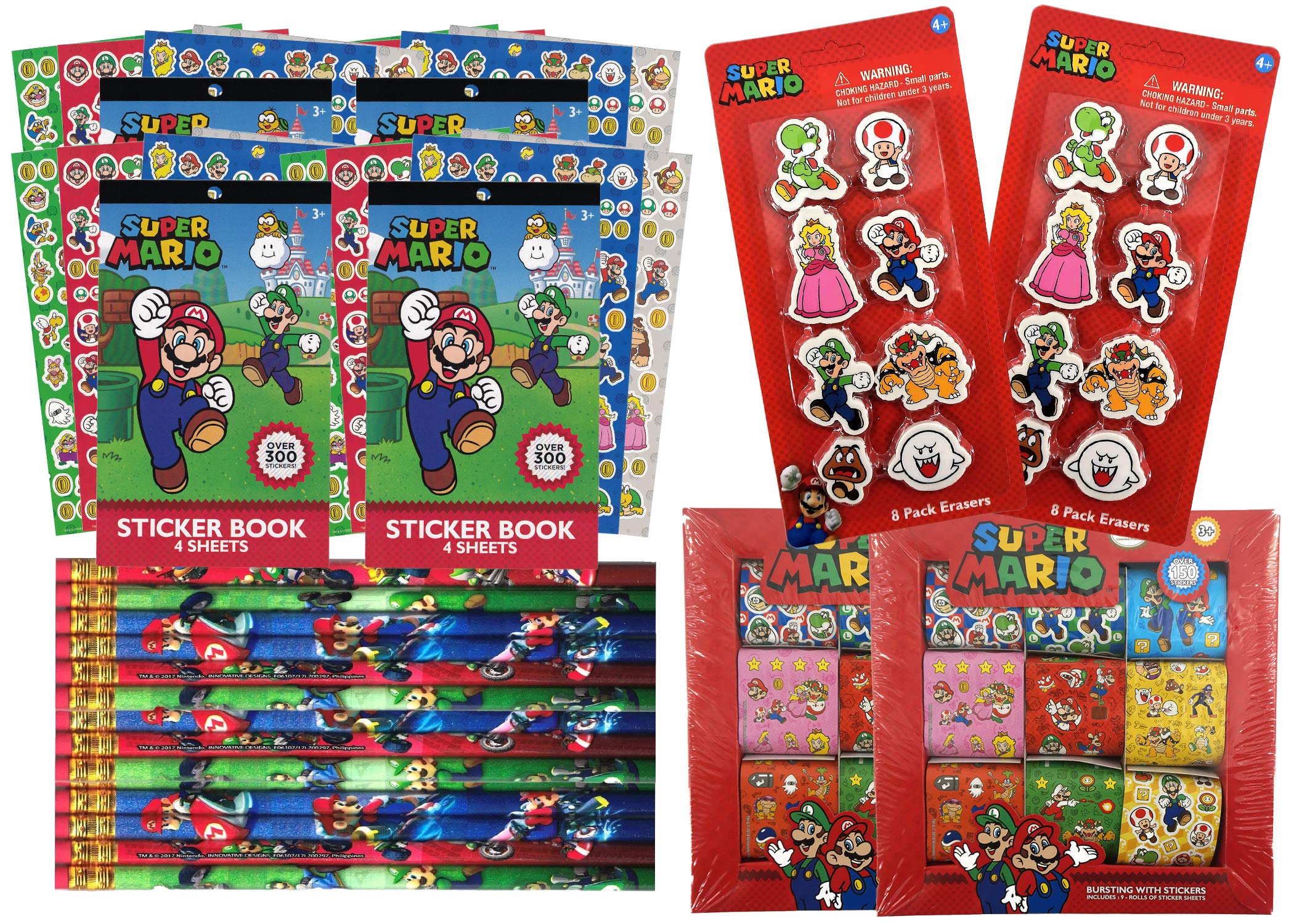 Buy Super Mario Bros Birthday Party Favors Pack For 16 Includes Mario