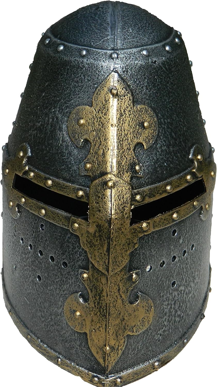 Amazon.com: Medieval Knight Helmet Replica for Kids. The Great Helmet ...