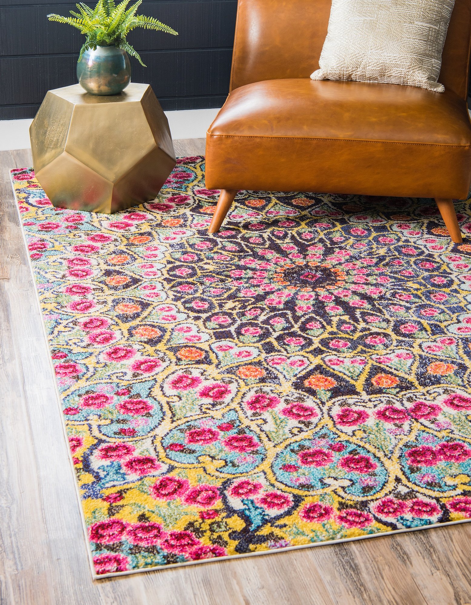 Unique Loom Vita Collection Area Rug - O' Keefe (5' 1" x 8' Rectangle ...