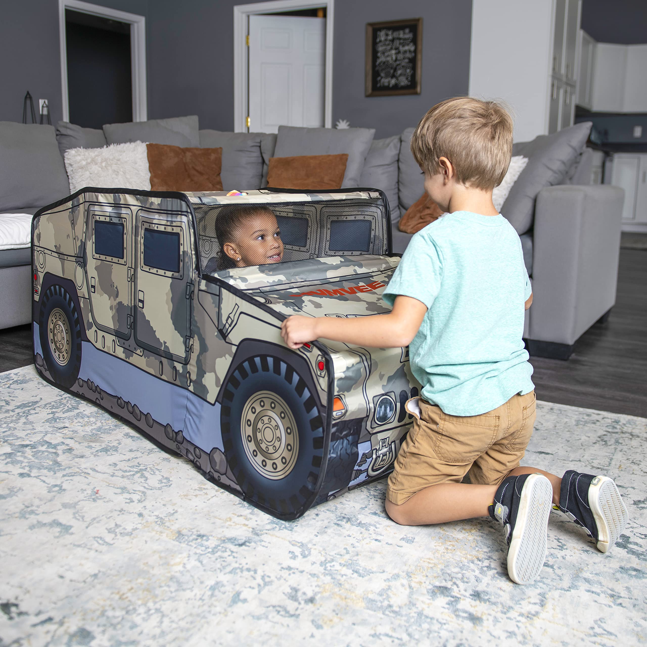 Sunny Days Entertainment Humvee Pop Up Tent - Children's Camo Pop Up ...