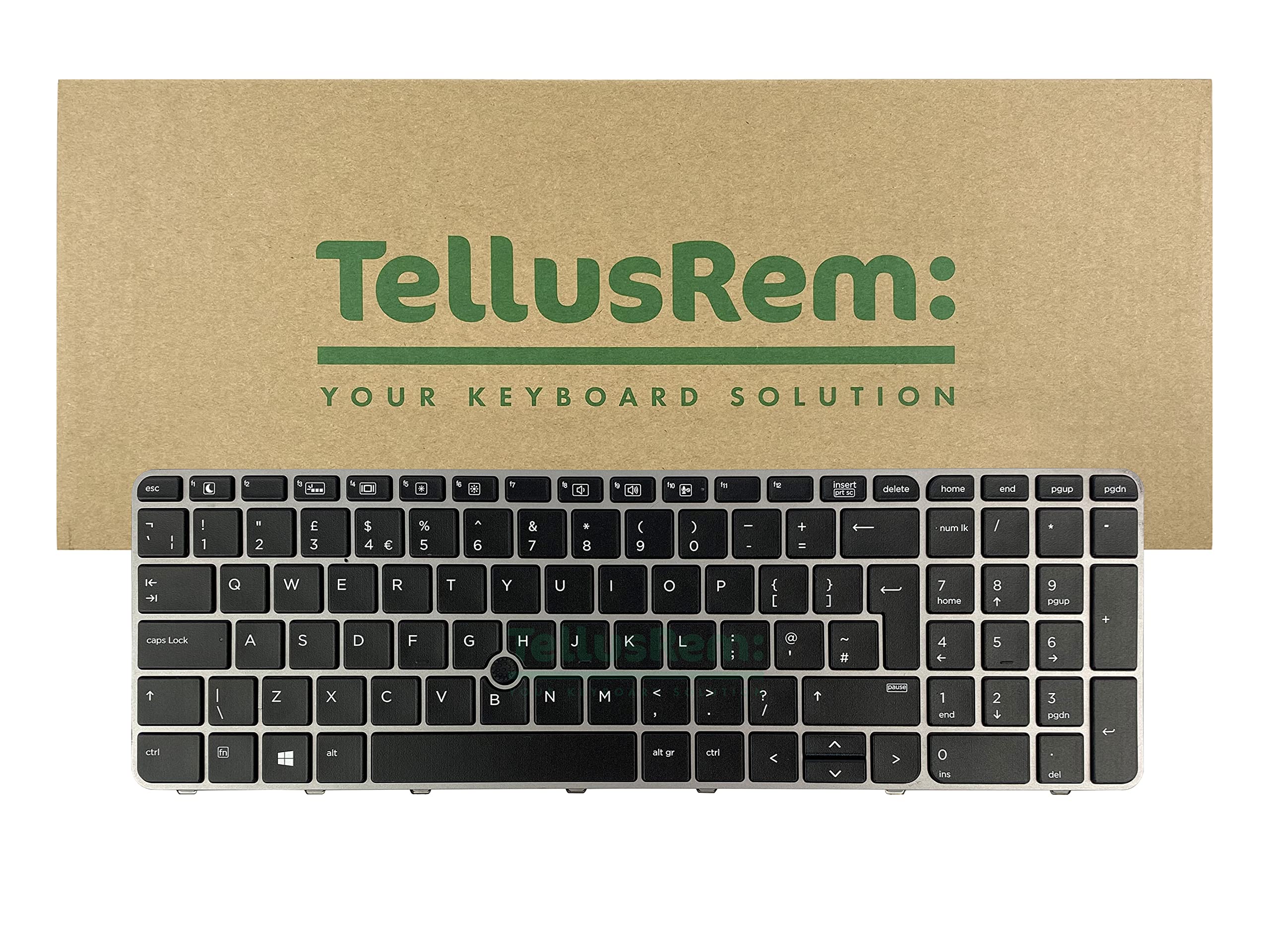 replacement UK backlit keyboard for HP 850 G3, 850 G4, 755 G3, 755 G4 ...