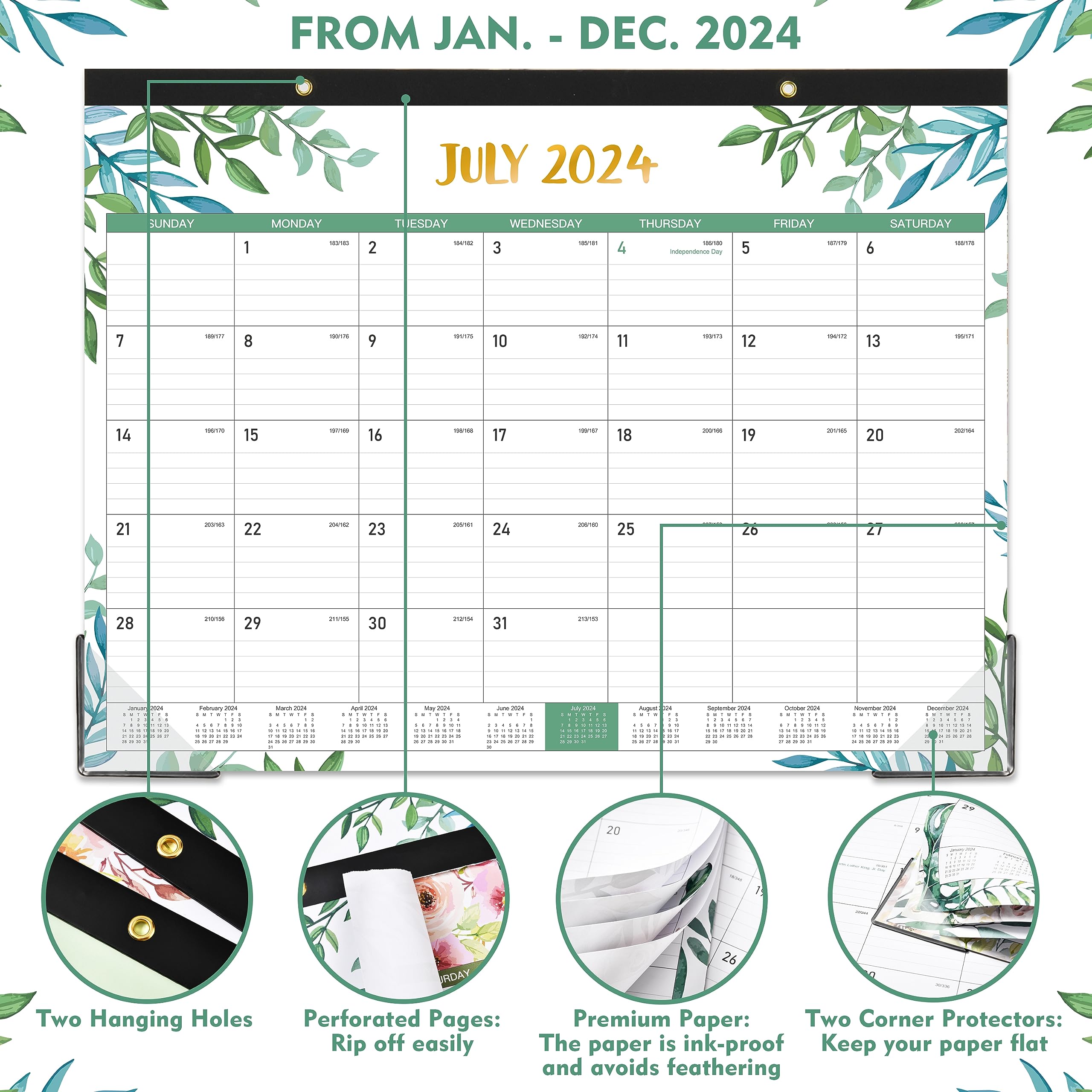 Snapklik.com : 2024 Desk Calendar - Large Desk Calendar 2024, From ...