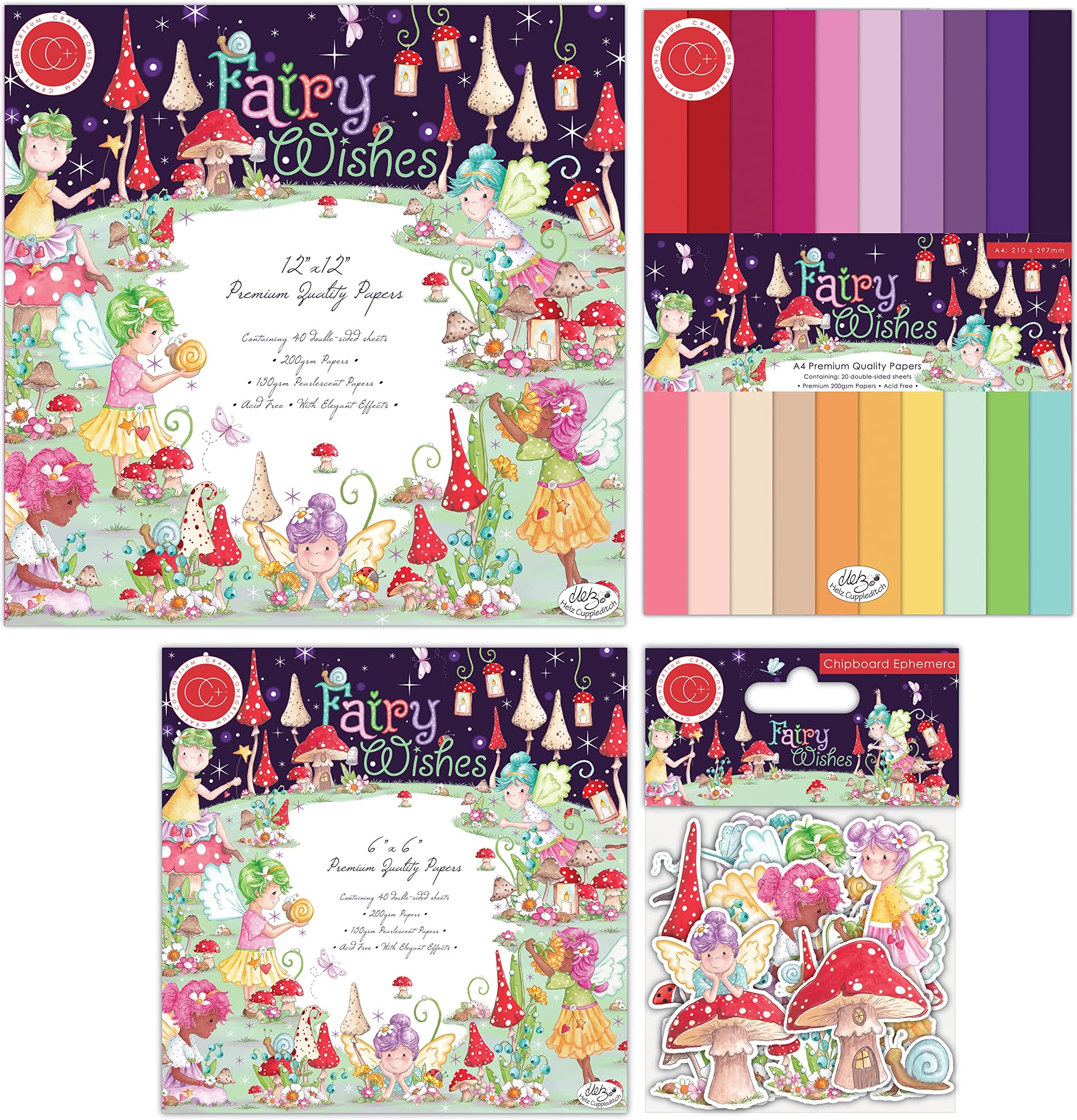 Amazon.com : Craft Consortium Fairy Wishes designed by Helz Cuppleditch ...