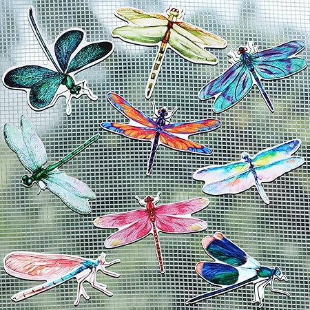 18 Pcs Screen Magnets Dragonfly Decorative Magnetic Flexible Double ...