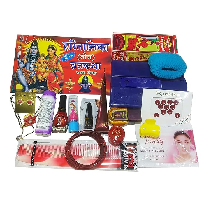 Buy N,A Teej Festival Festive Pooja samagri|Teej Puja Sringar kit ...