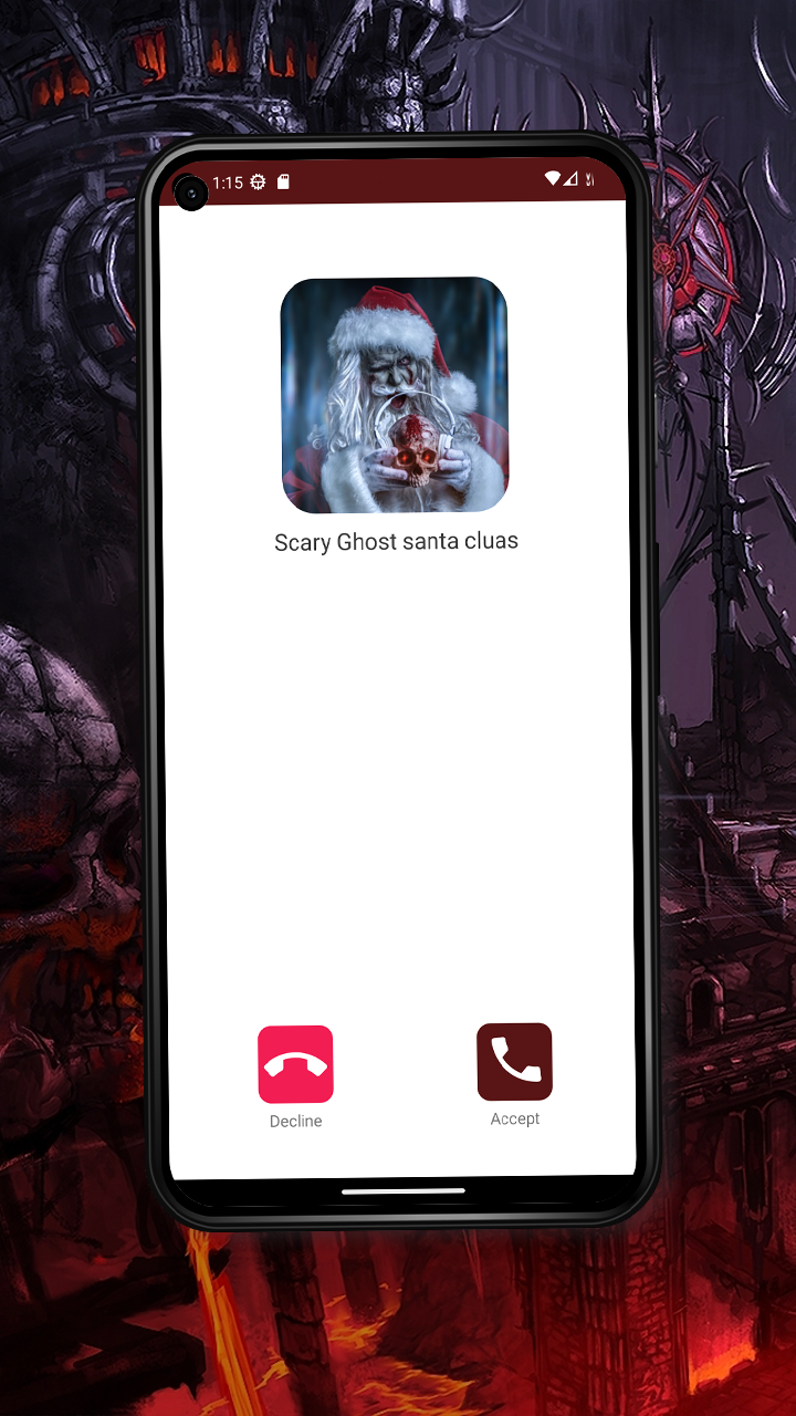 Scary Ghost Santa Claus Video Calling Fake Gift Video Call & Game ...